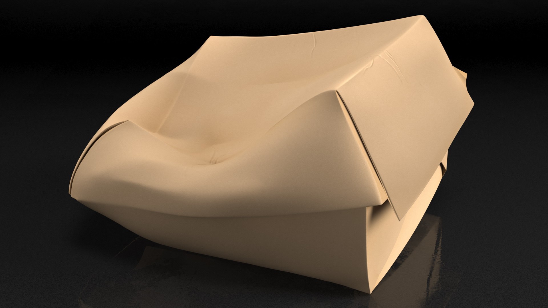 3D Crumpled Burger Box Brown Paper - TurboSquid 1852199