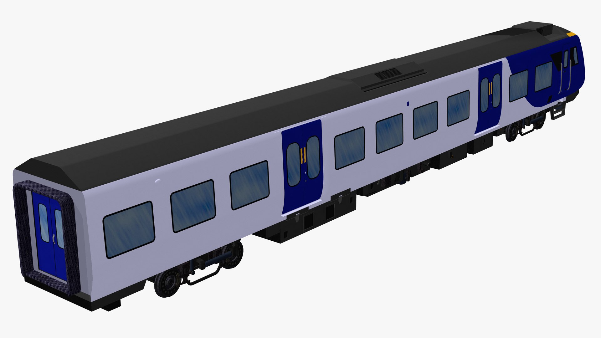 British Rail Class 195 Diesel Electric Passenger Train 3D - TurboSquid ...