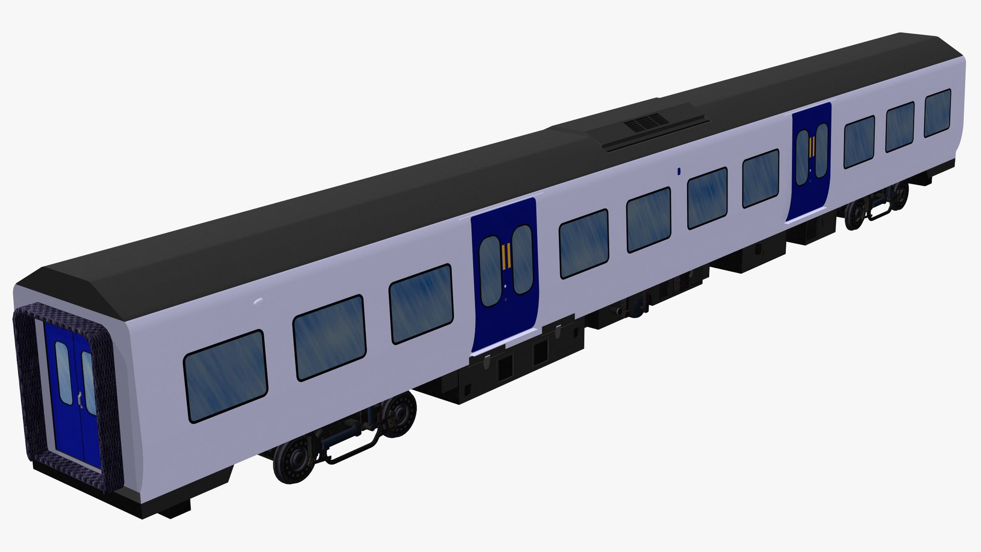 British Rail Class 195 Diesel Electric Passenger Train 3D - TurboSquid ...