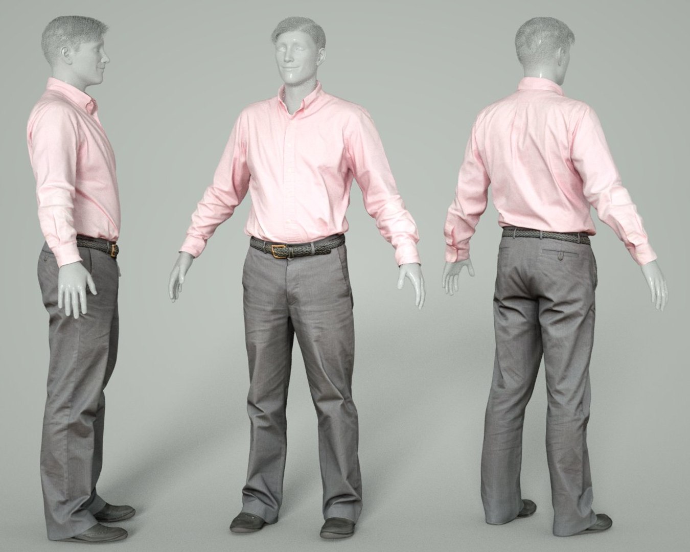 Male Clothing Outfit 3D Model - TurboSquid 1329835