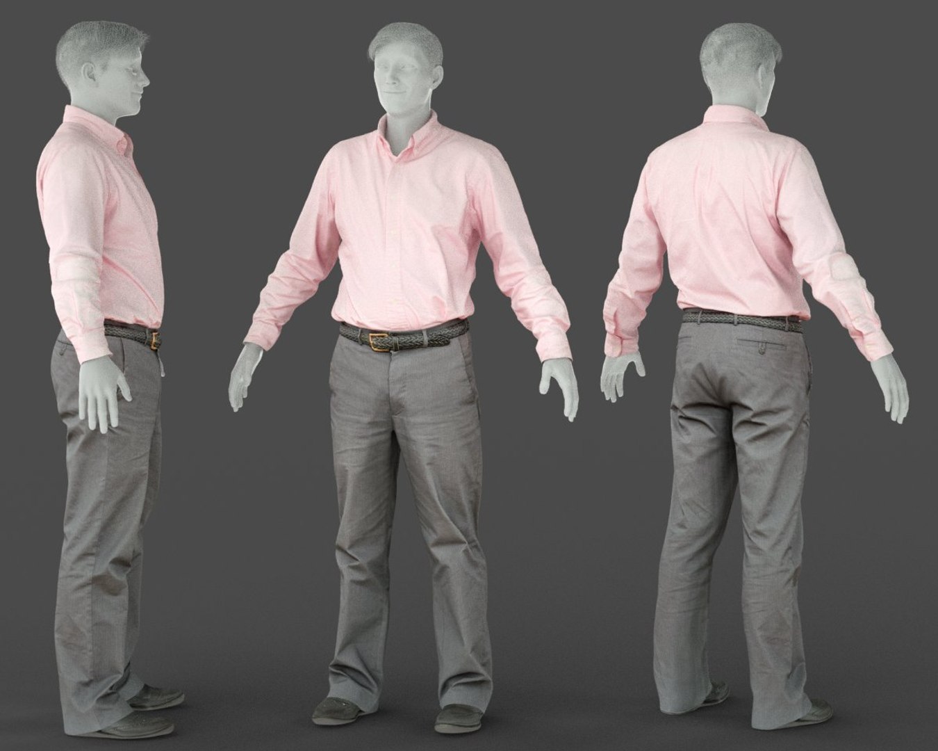Male Clothing Outfit 3D Model - TurboSquid 1329835