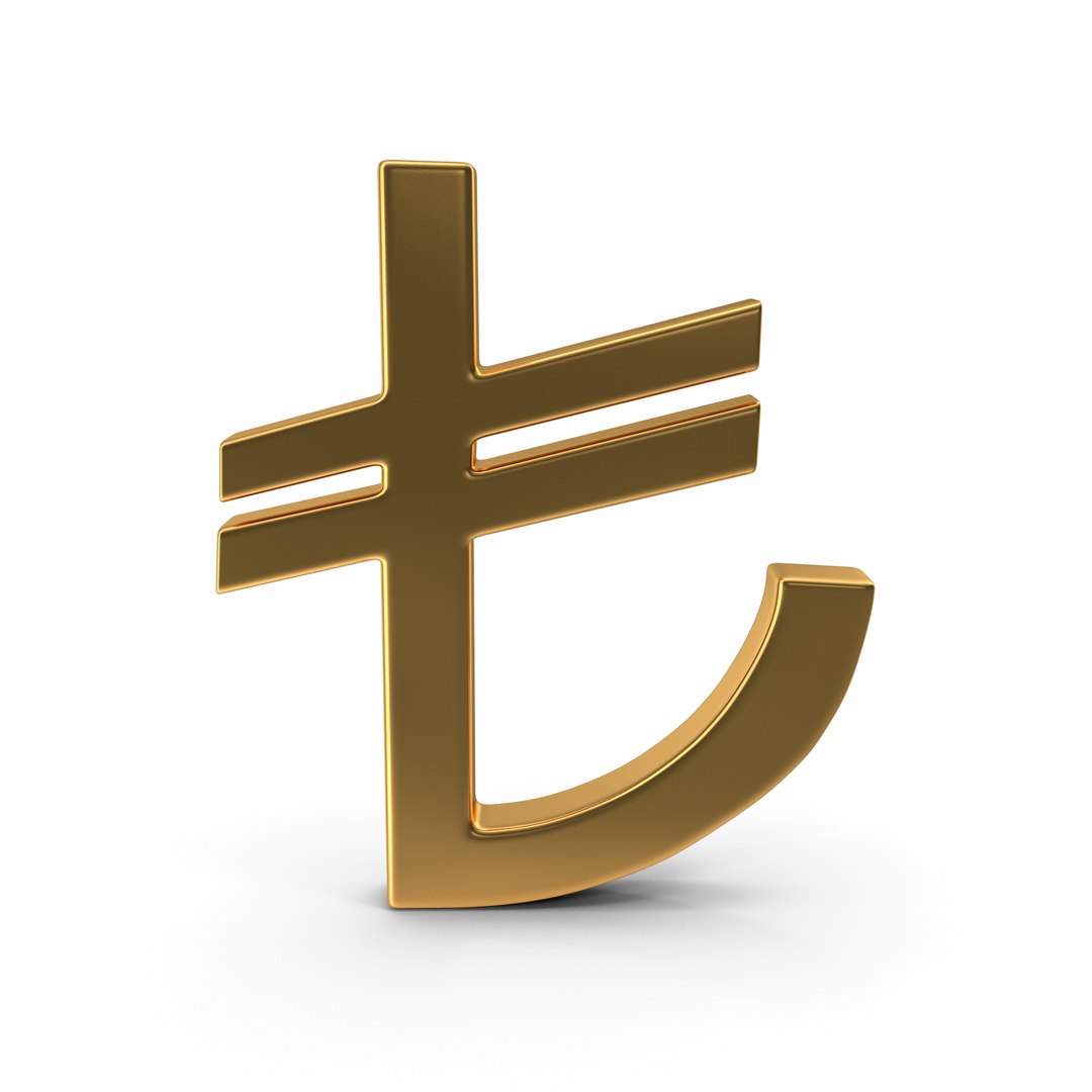 Turkish Lira Symbol Model - TurboSquid 2316676
