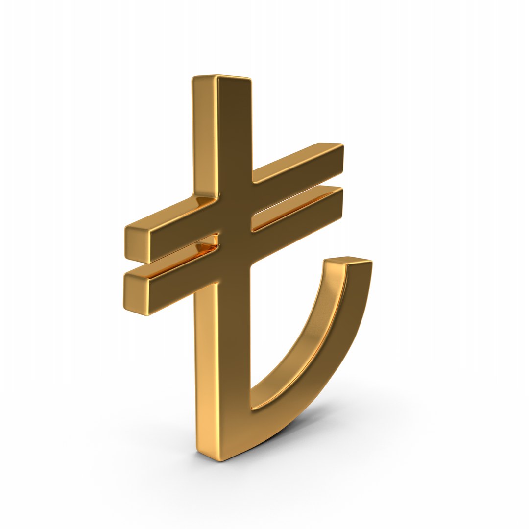 Turkish Lira Symbol Model - TurboSquid 2316676