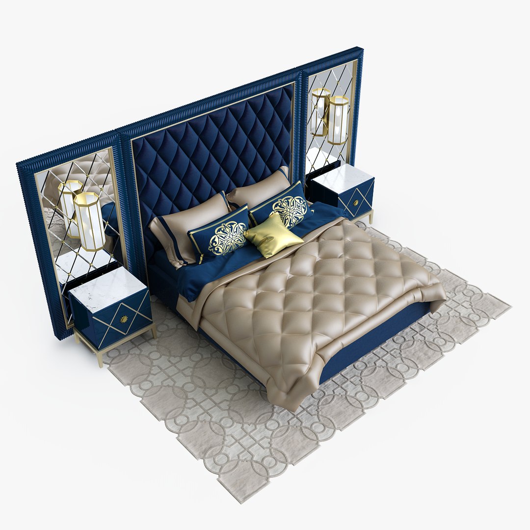 3d Gatsby Bedroom Set Cavio Model