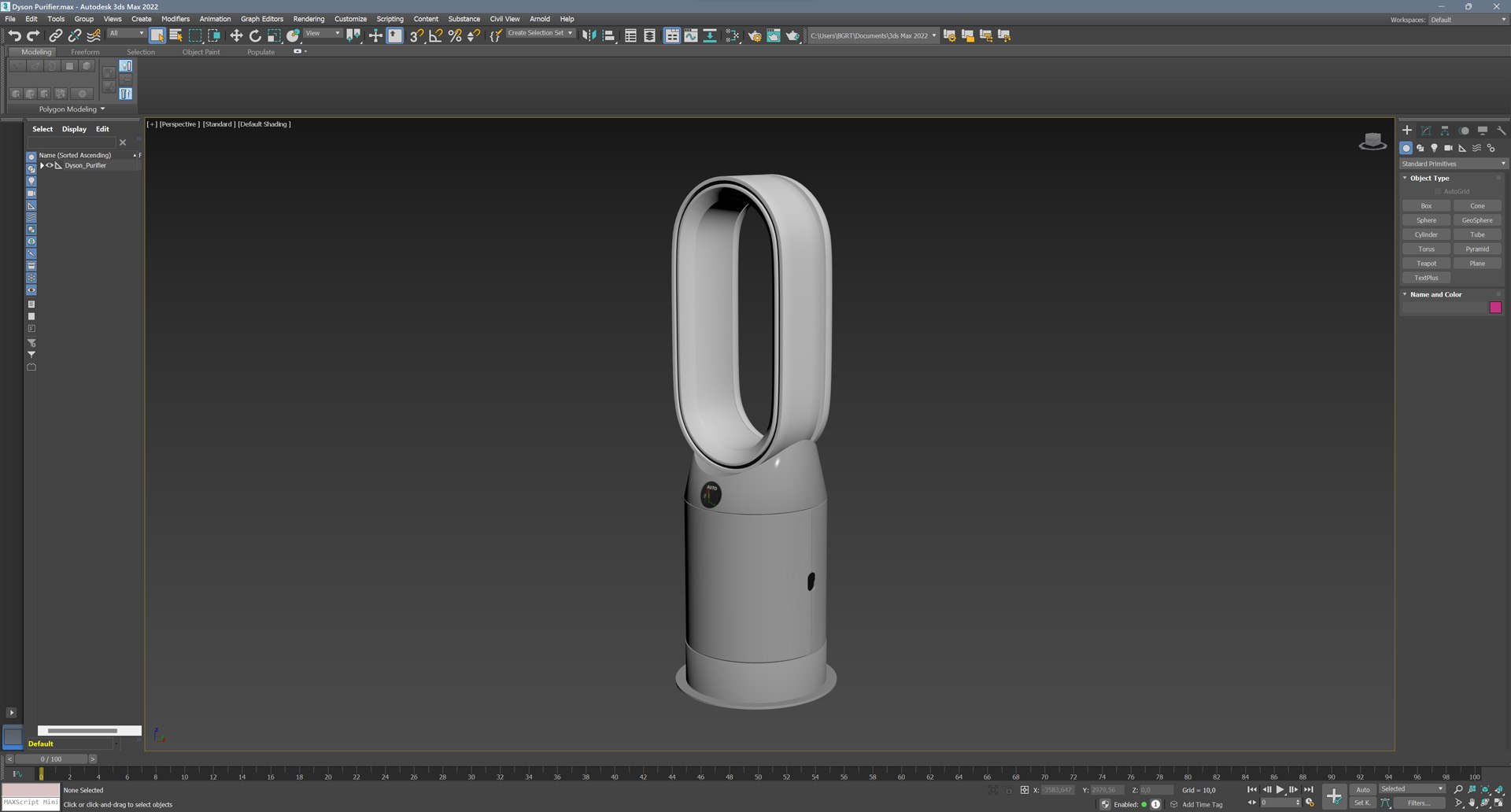 3D Dyson Purifier Model - TurboSquid 2175369