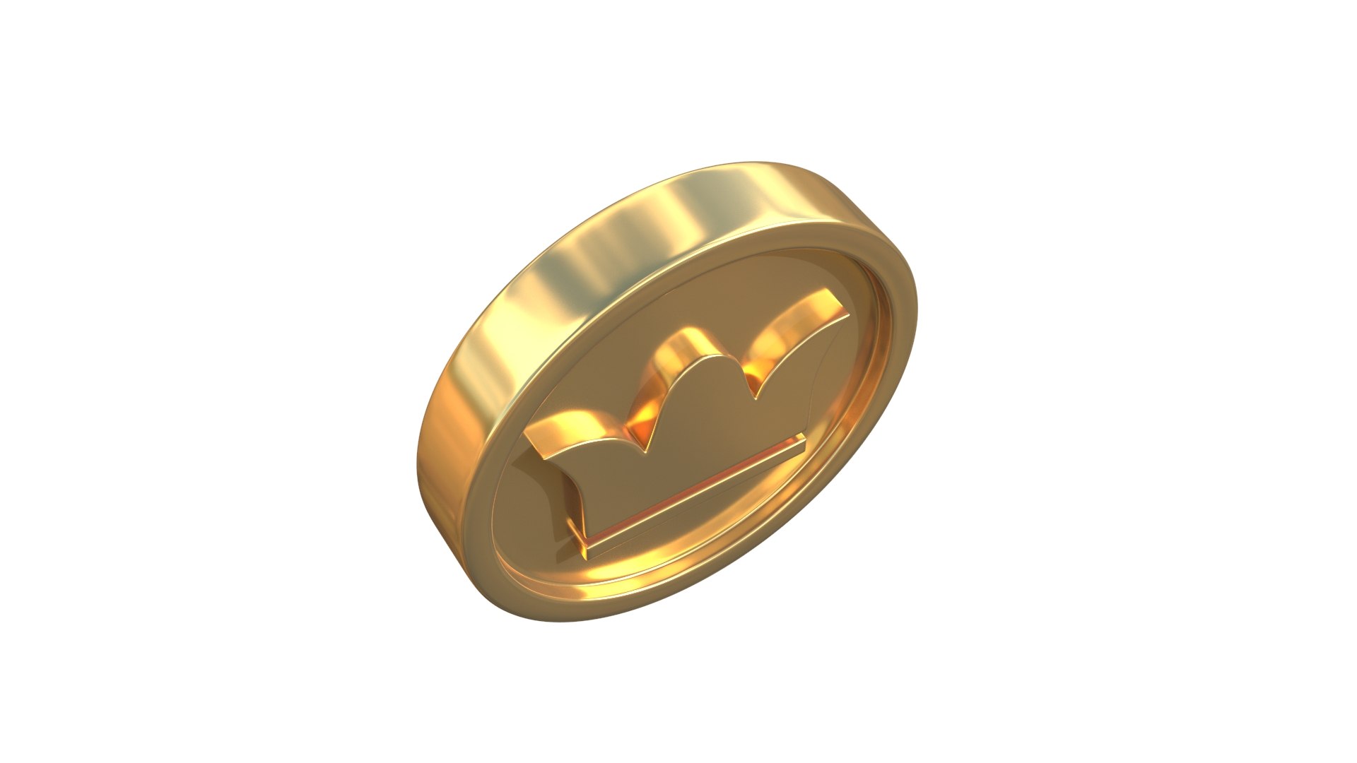Crown Coin 3D Model - TurboSquid 2285711
