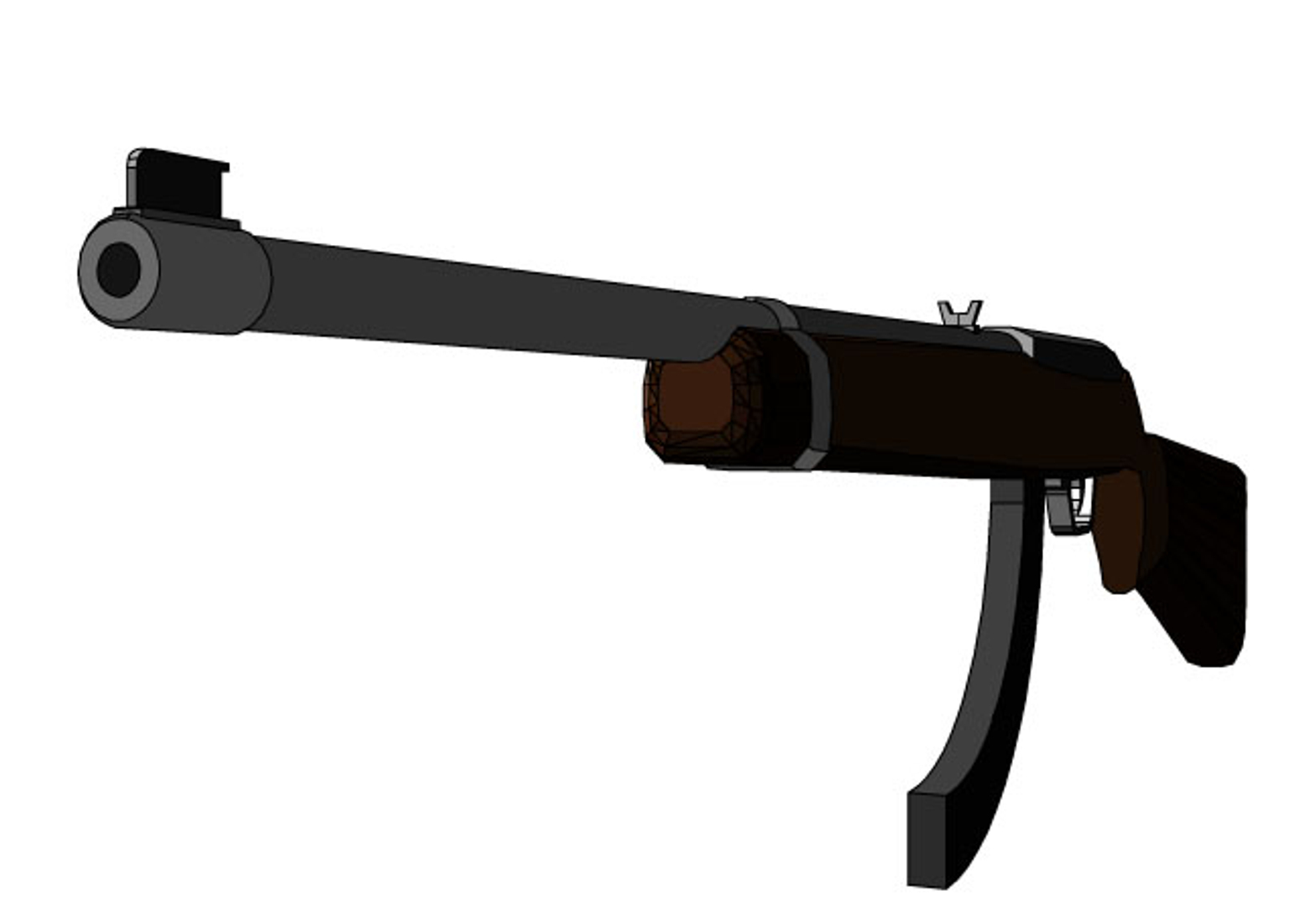 free ruger 10 22 rifle 3d model