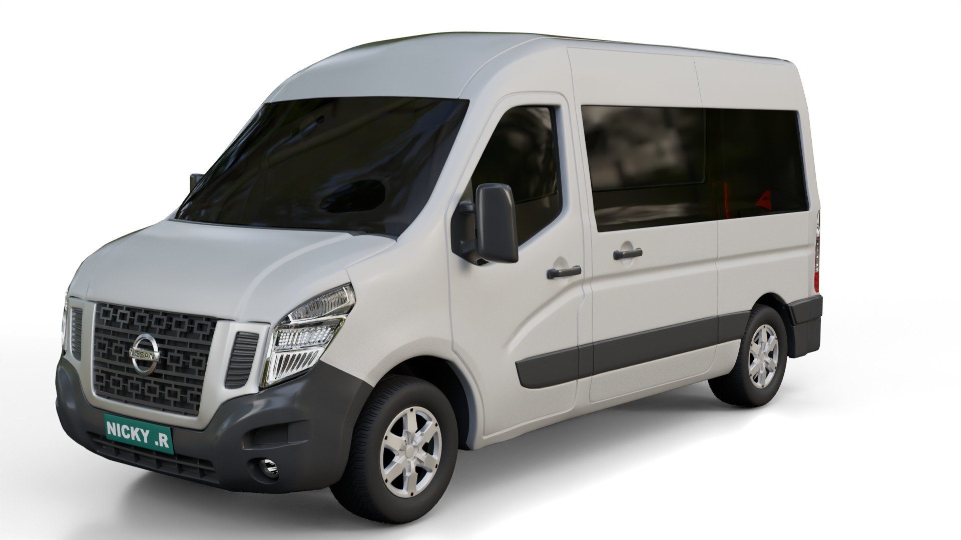 3D Model Nissan NV 400 Rigged - TurboSquid 2429563