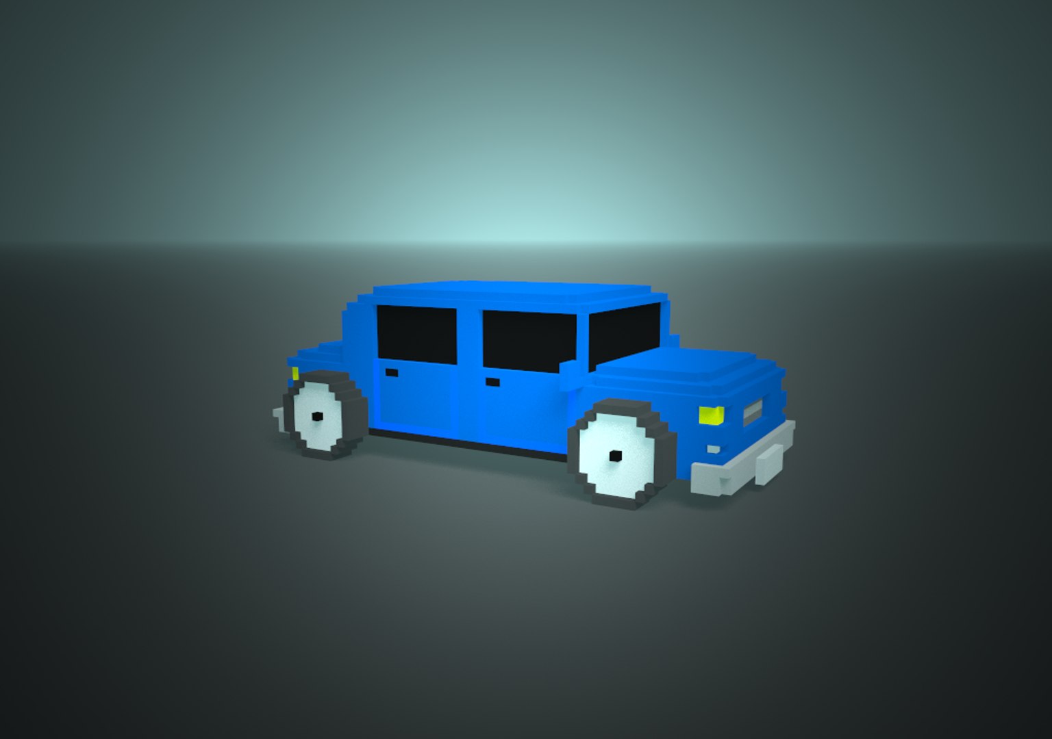 Car Voxel Low-poly 3D Model - TurboSquid 1260530