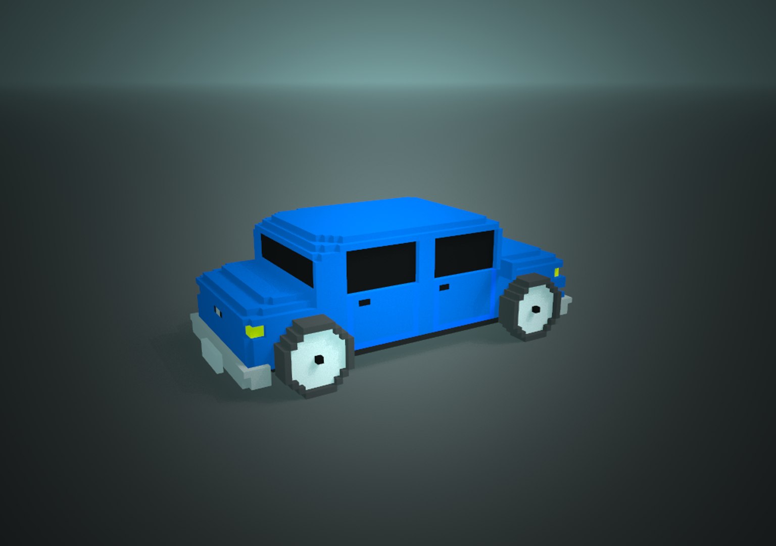 Car Voxel Low-poly 3D Model - TurboSquid 1260530