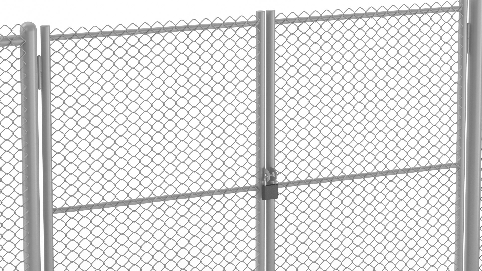 Seamless Metal Fence 05 Model - TurboSquid 2040545