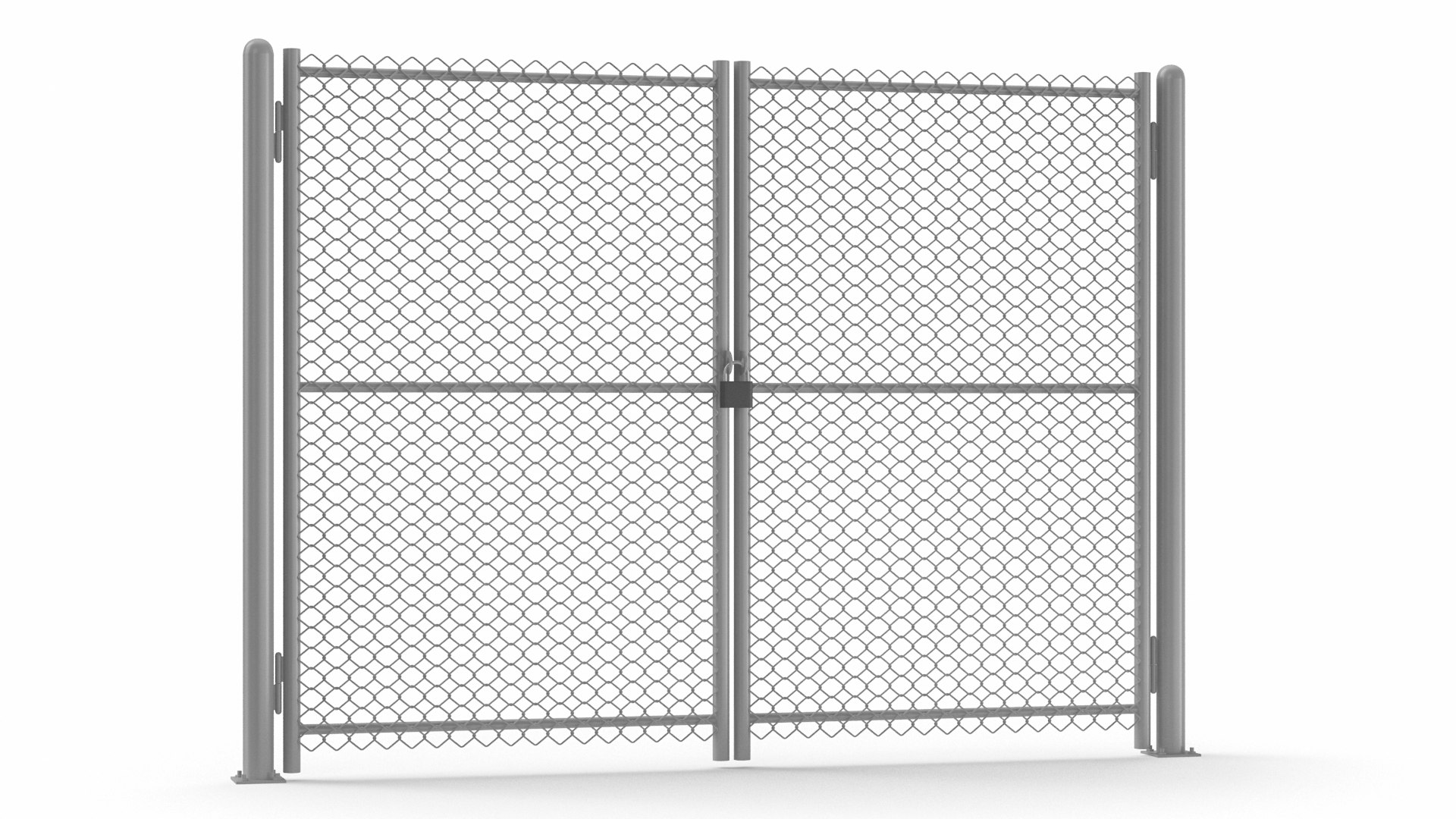 Seamless Metal Fence 05 Model - TurboSquid 2040545