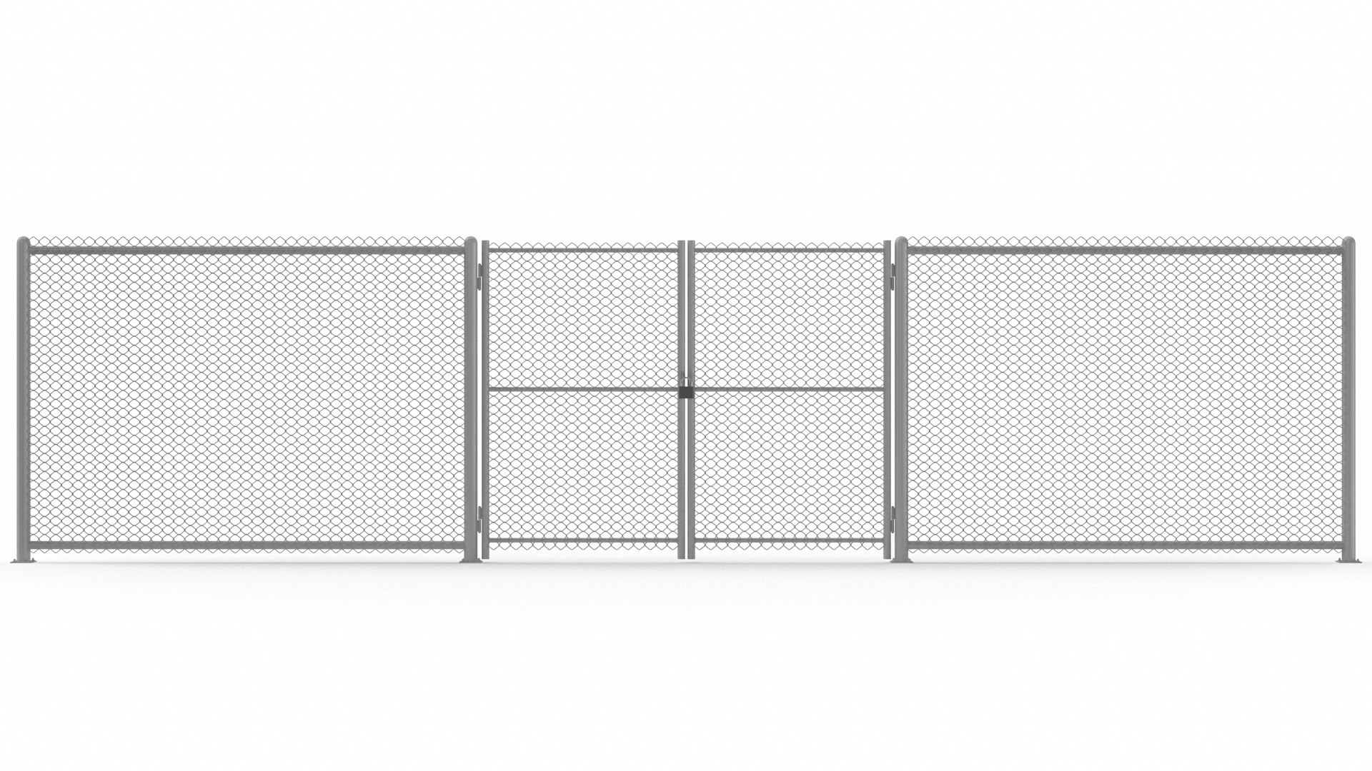 Seamless Metal Fence 05 Model - TurboSquid 2040545
