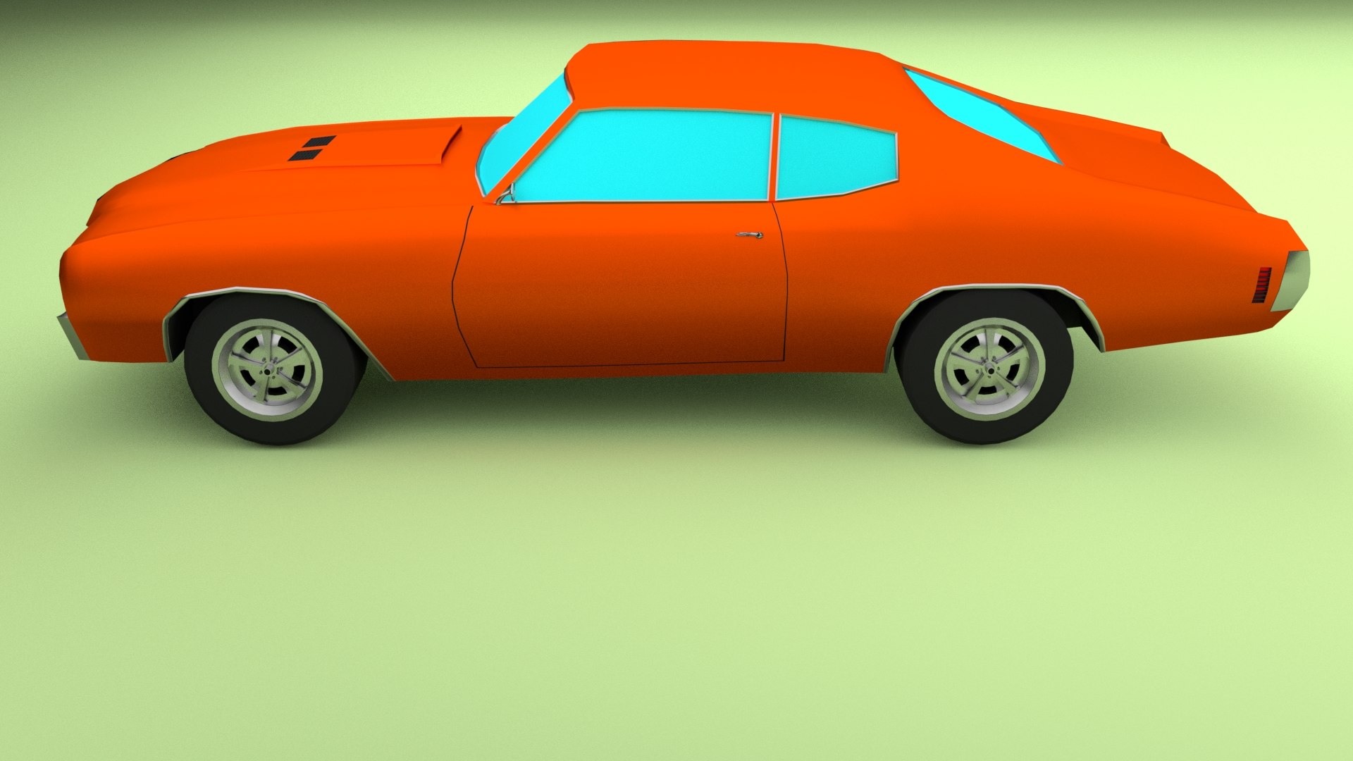 Simple Muscle Car 3D - TurboSquid 1351532