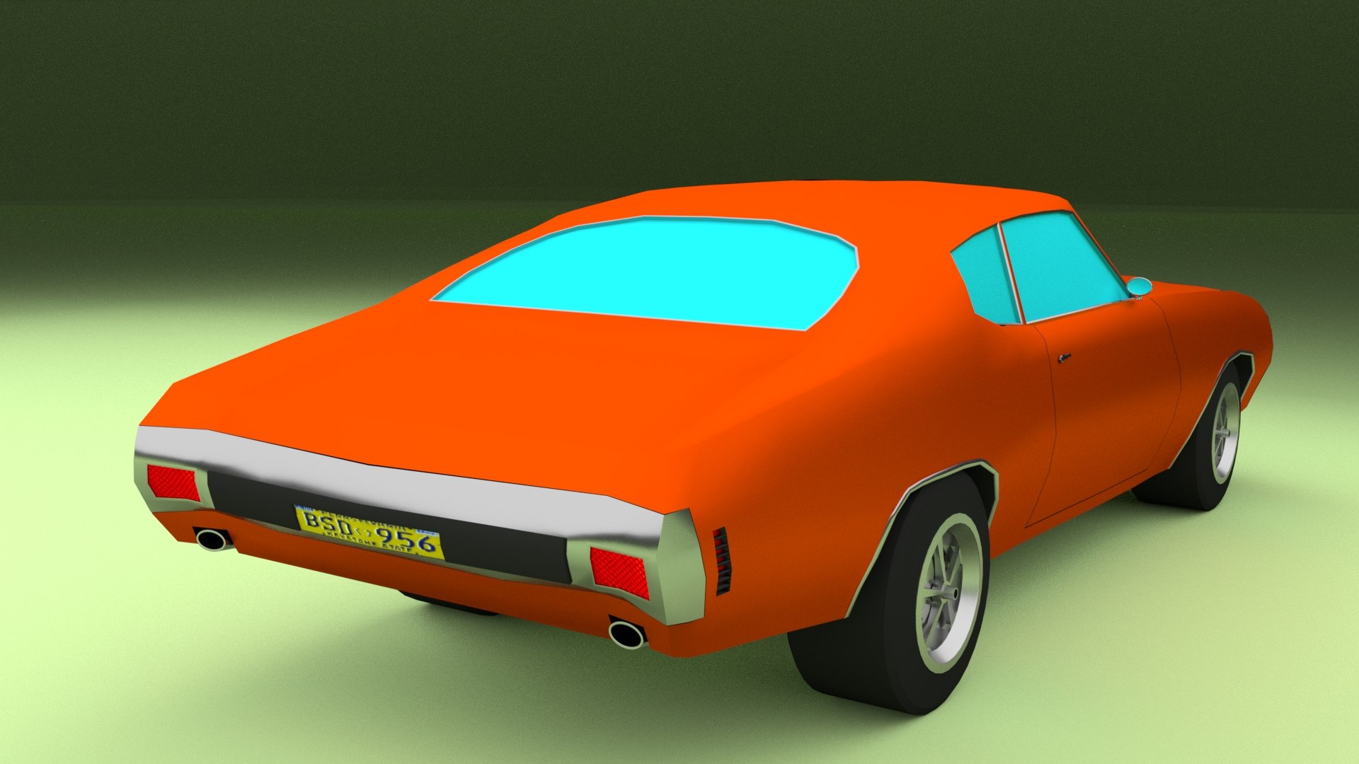 Simple Muscle Car 3D - TurboSquid 1351532