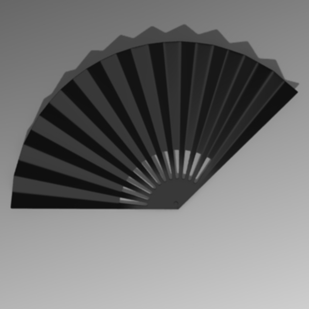 hand fan 3d model