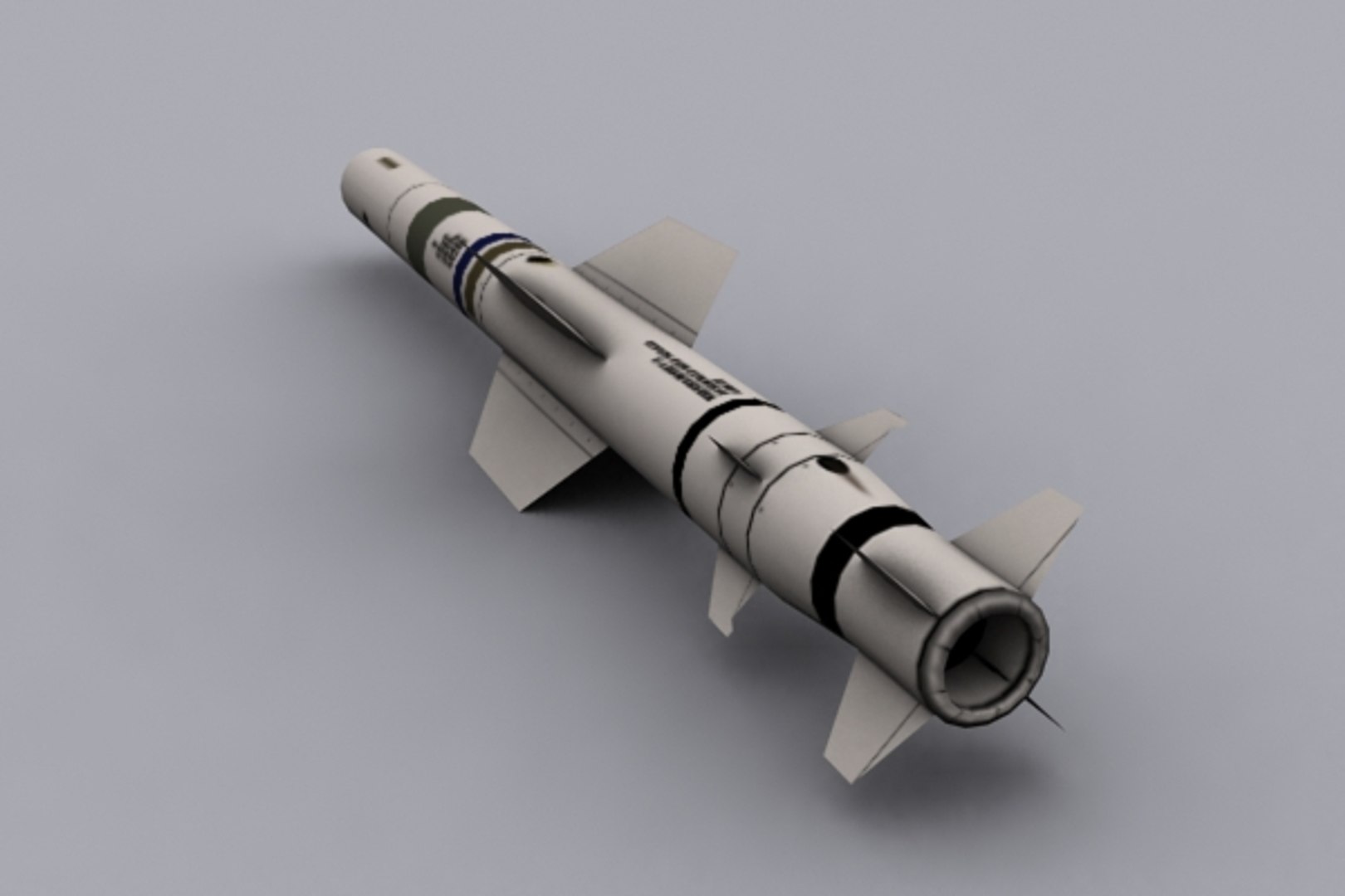 3d Model Agm-84 Harpoon Missile