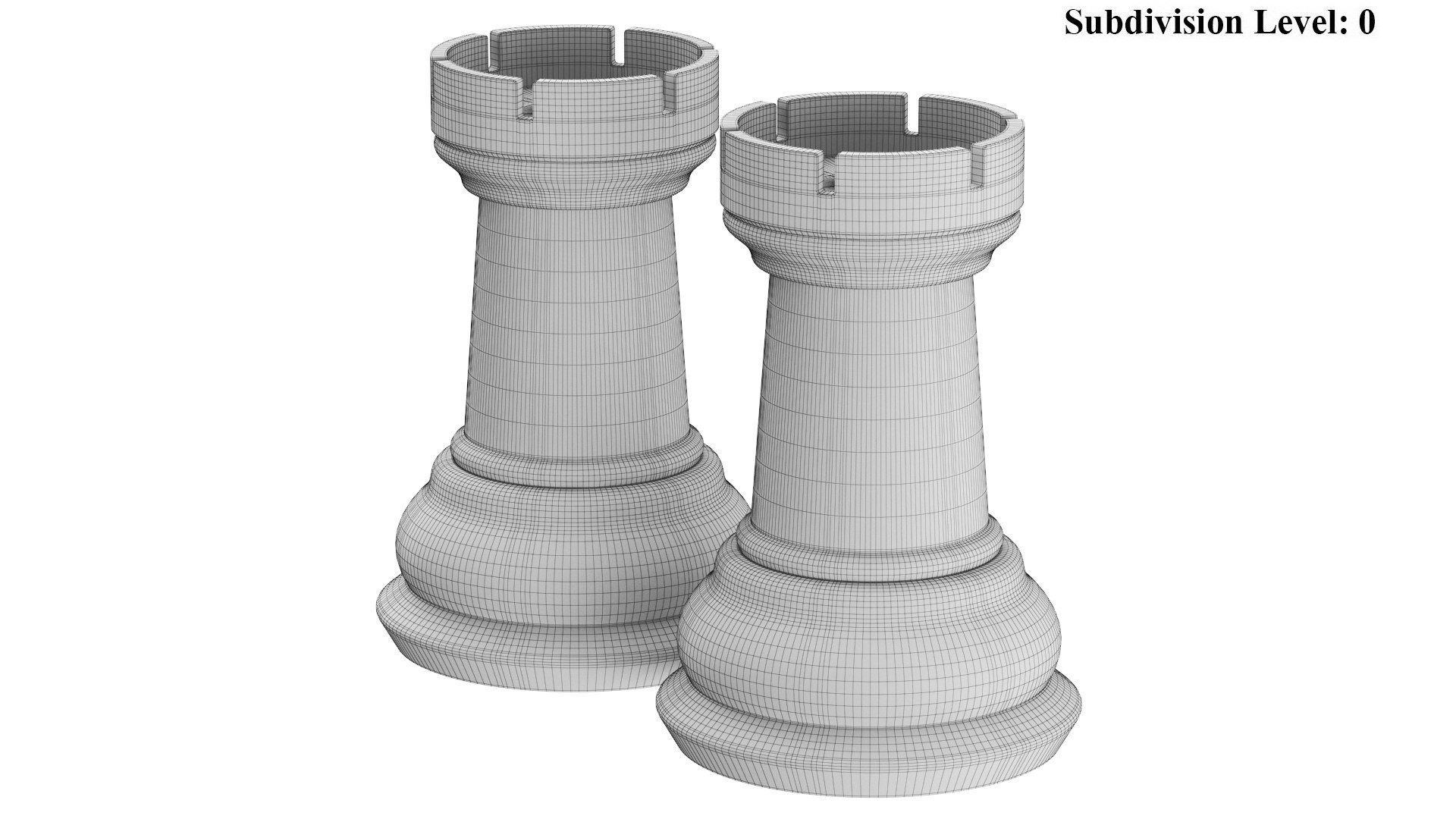 3D Detailed Chess Rook - TurboSquid 2269480