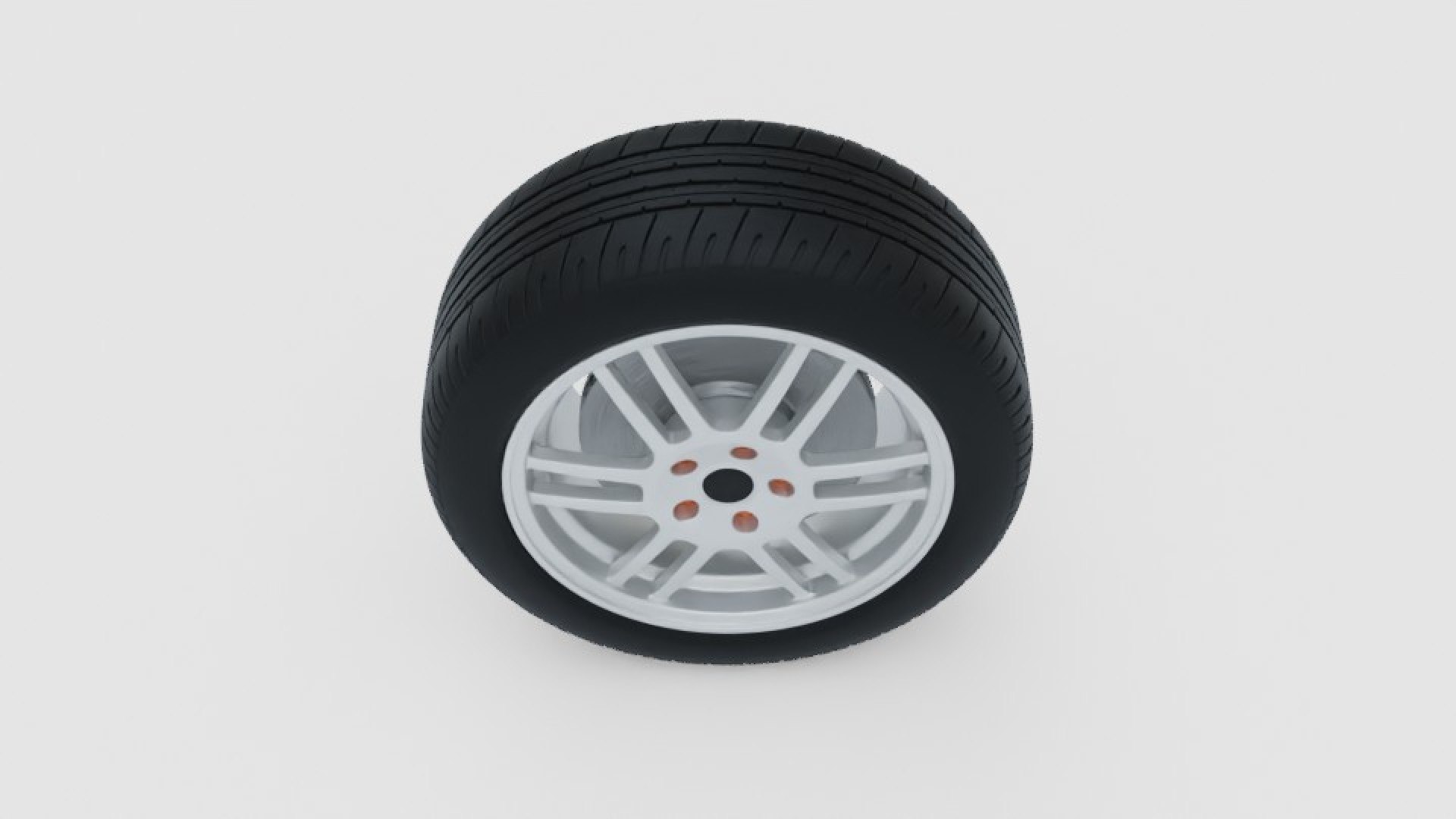 3D Mitsubishi Lancer Evo Wheel With Rim - TurboSquid 2157690