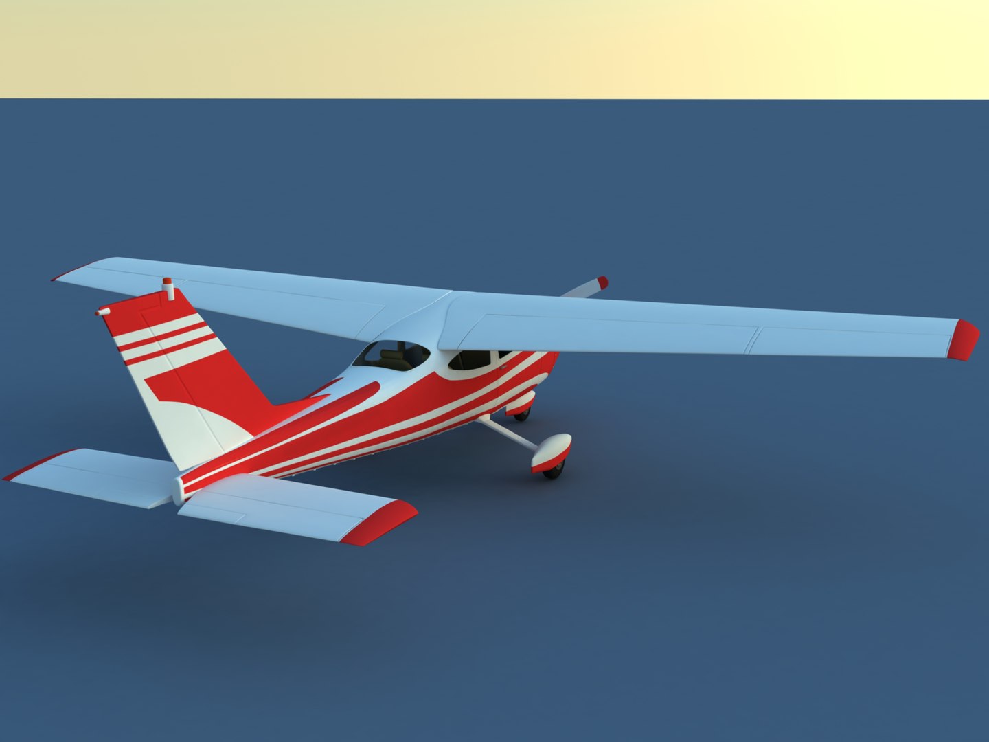 3d max light aircraft air