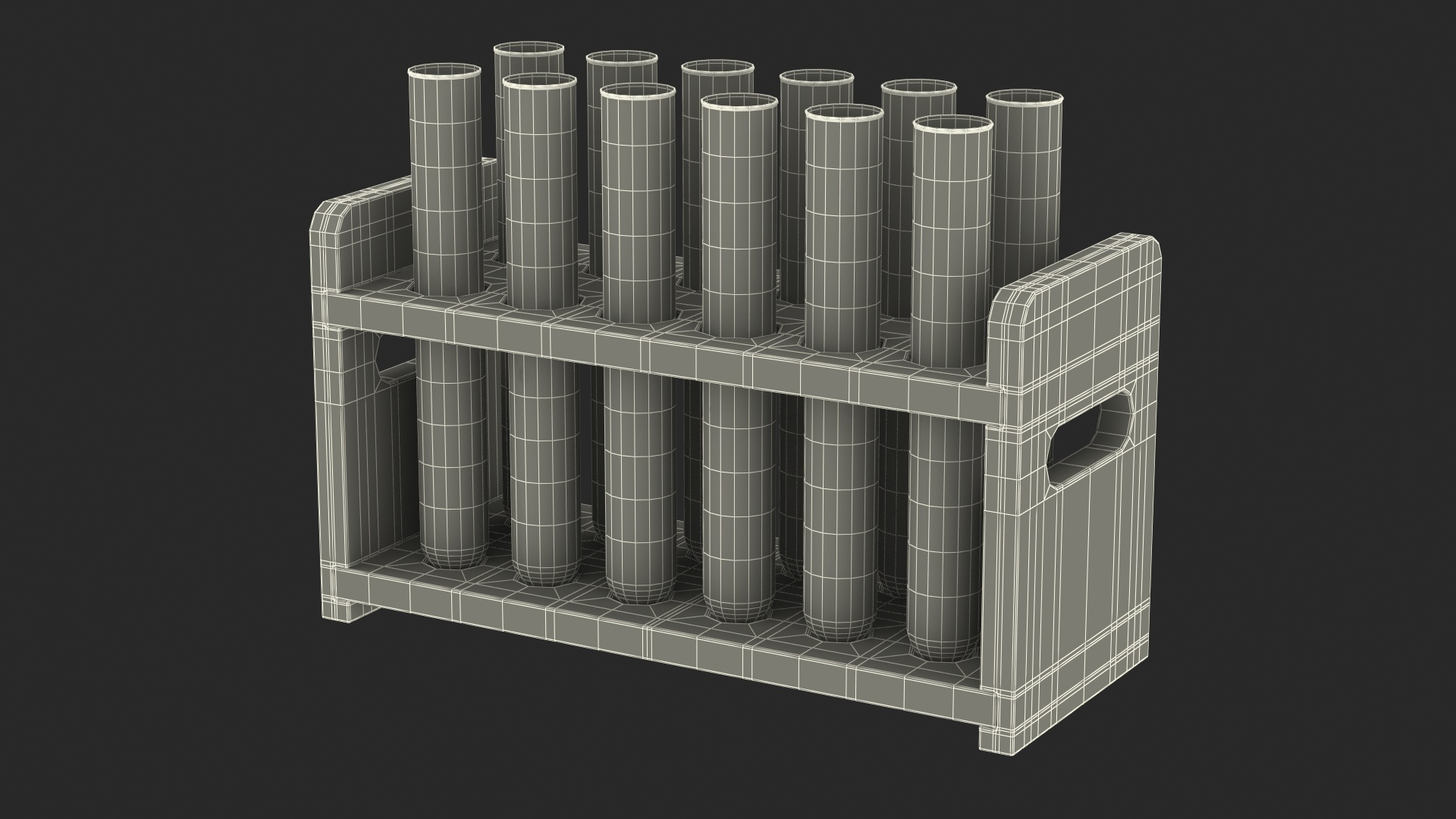 Set Test Tubes Rack 3D - TurboSquid 1498116
