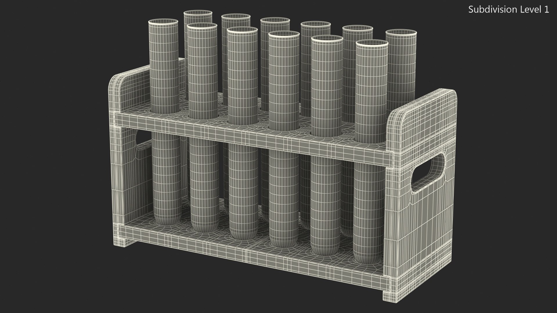 Set Test Tubes Rack 3D - TurboSquid 1498116