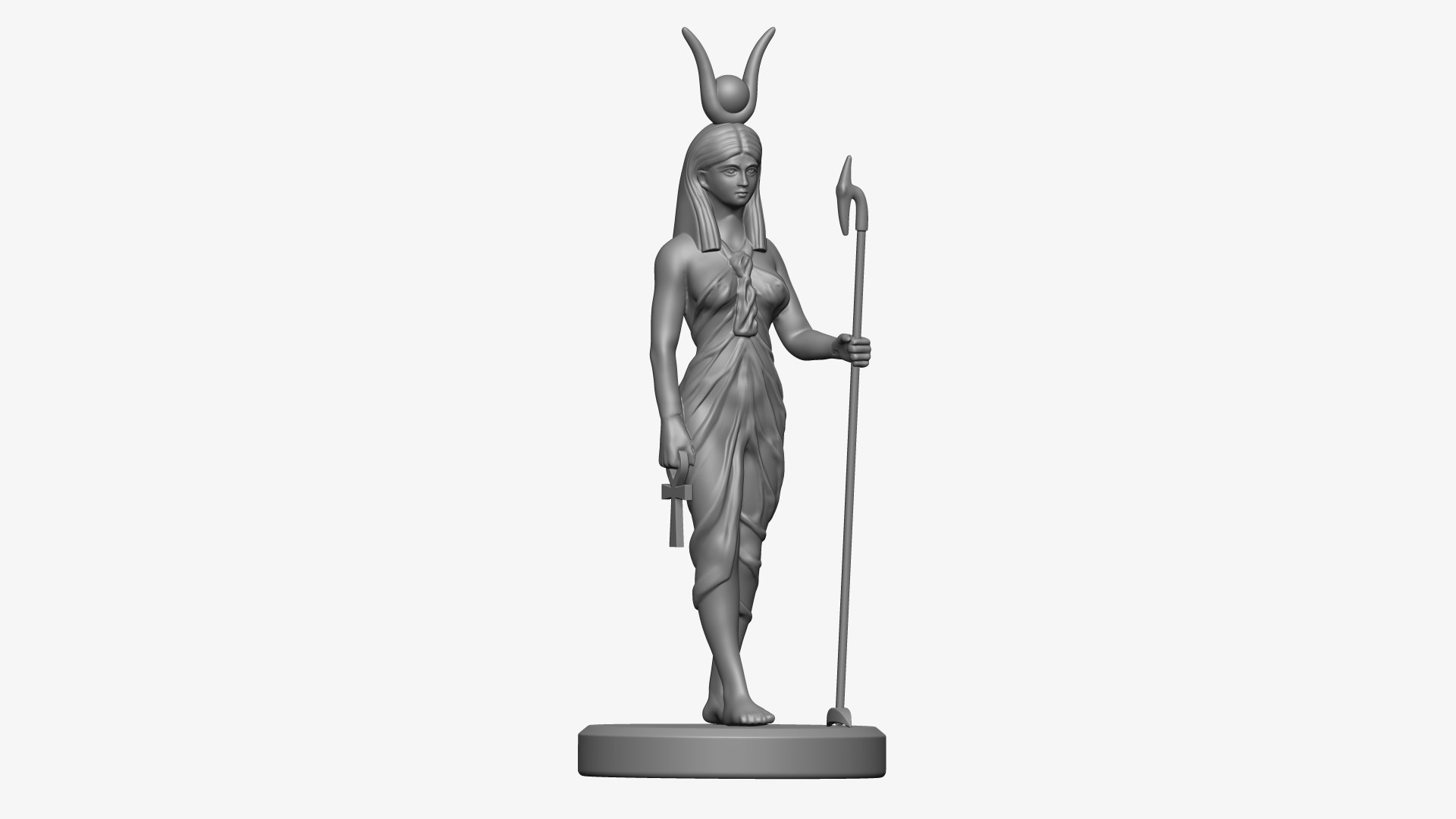 Egyptian Goddess Isis Statue 3D Model - TurboSquid 1717645