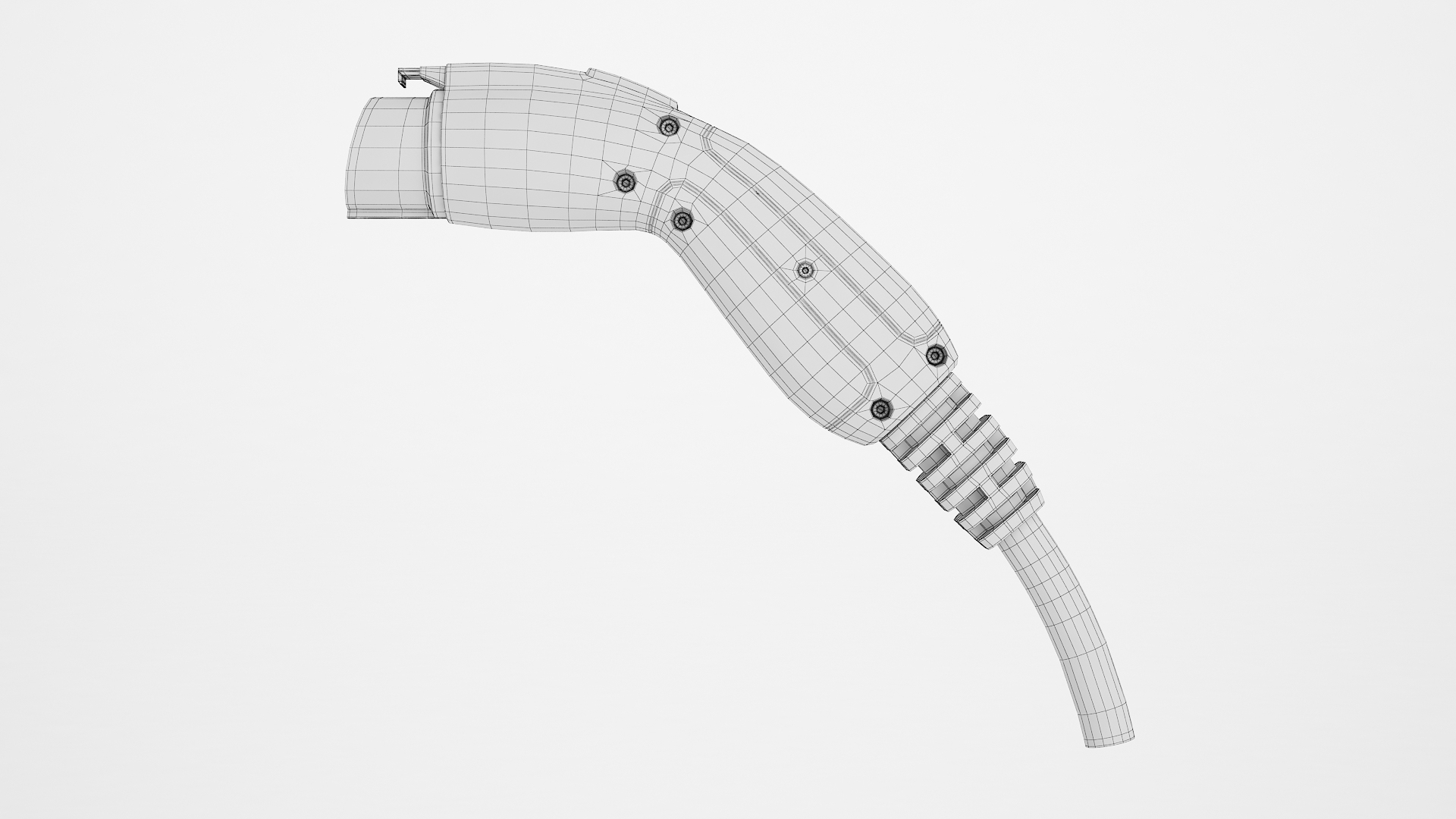 3D Electric Vehicle Charging Plug Socket 06 Model - TurboSquid 2250398