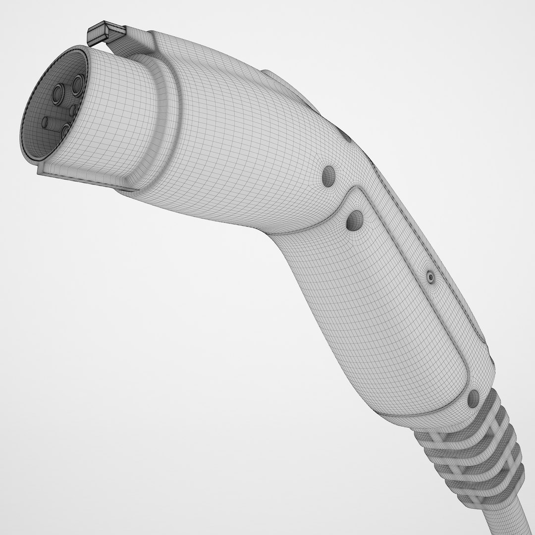 3D Electric Vehicle Charging Plug Socket 06 Model - TurboSquid 2250398
