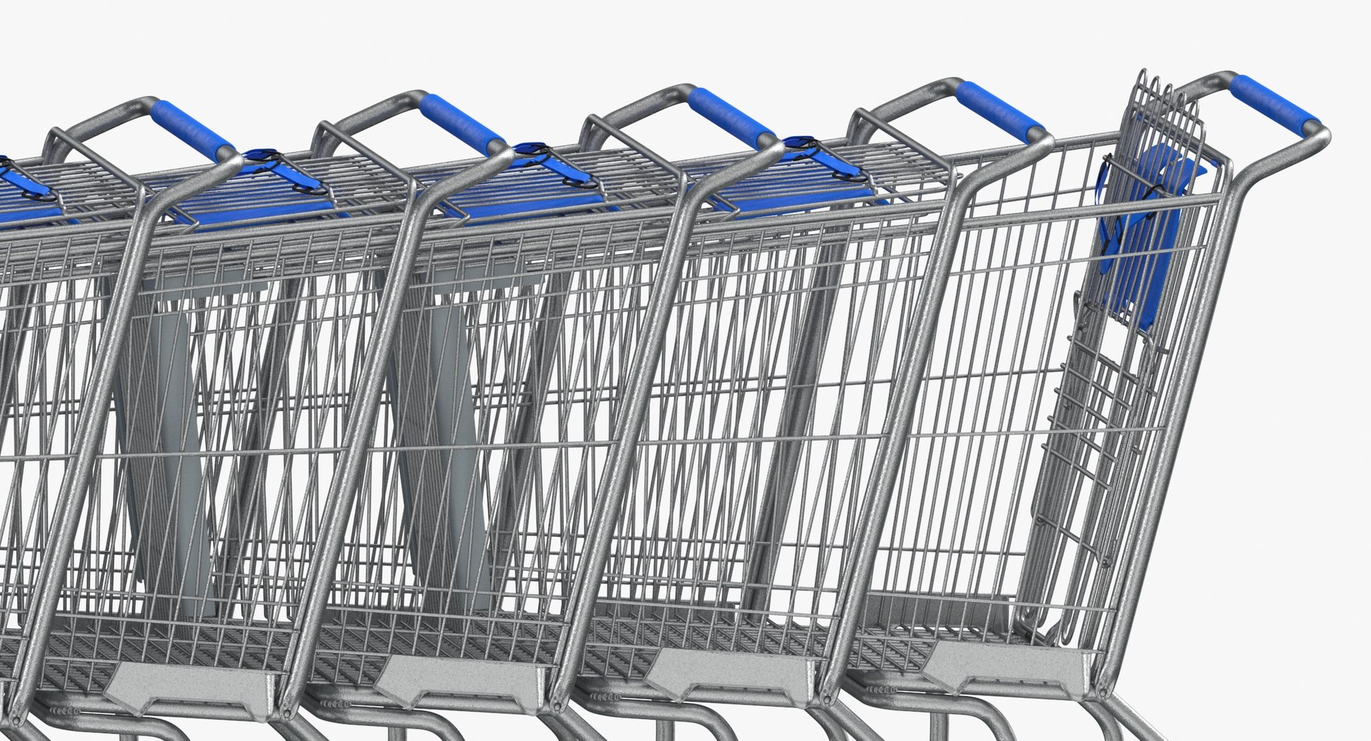 Metal Shopping Carts 01 3D - TurboSquid 1625061