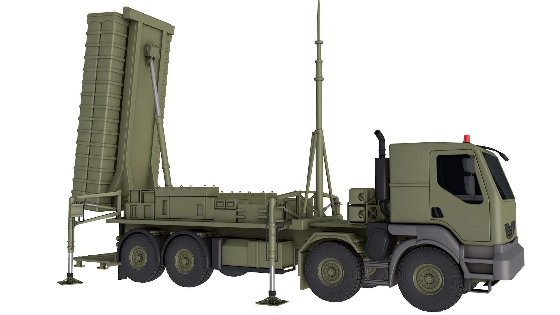 3D SAMP-T Air Defense Missile System Armed Position Model - TurboSquid 2254063
