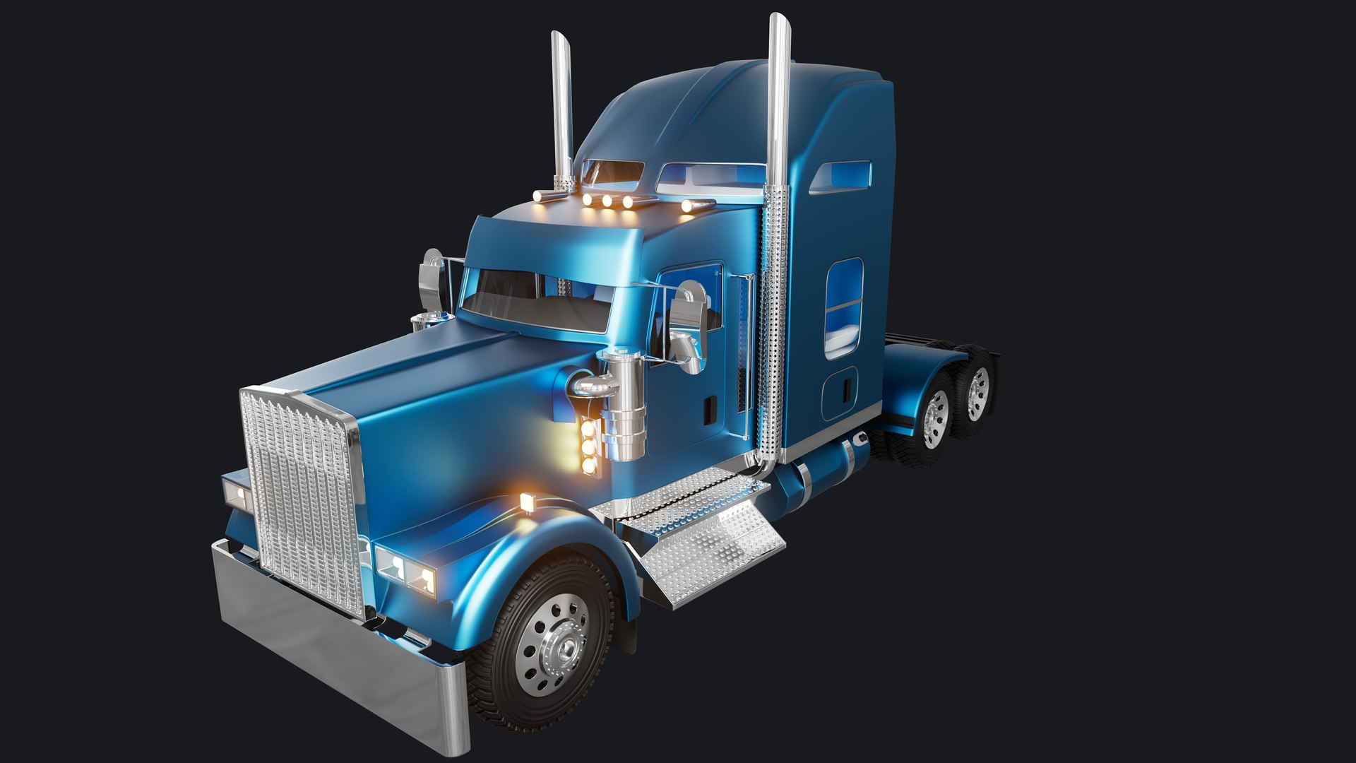 KENWORTH W900 Model - TurboSquid 2047522
