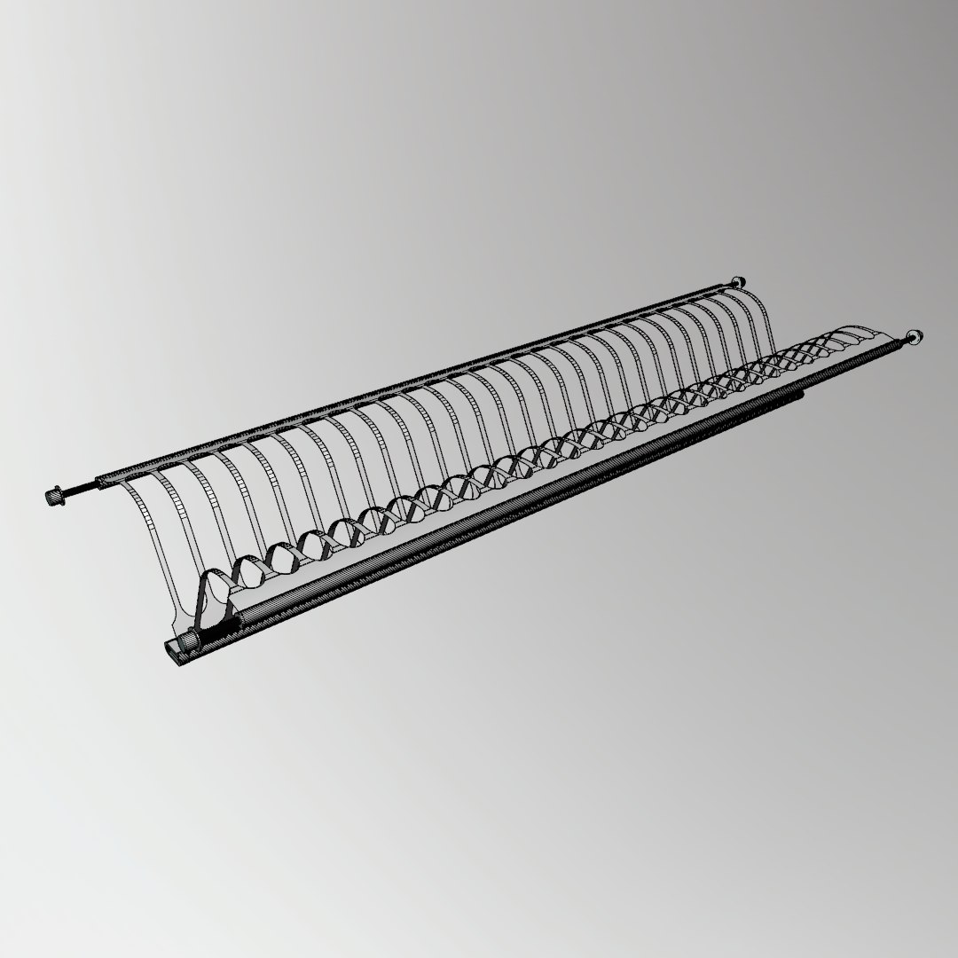 Modern Stainless Steel Dish Rack 3D Model - TurboSquid 2321179
