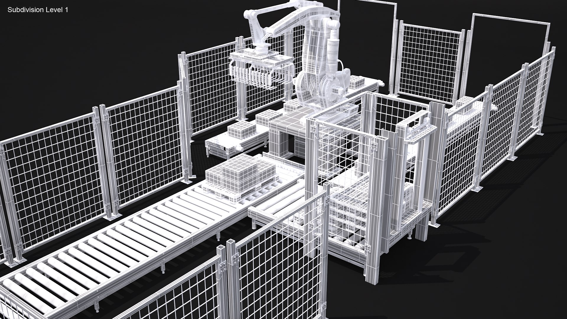 Palletising Cell 3D - TurboSquid 1519474
