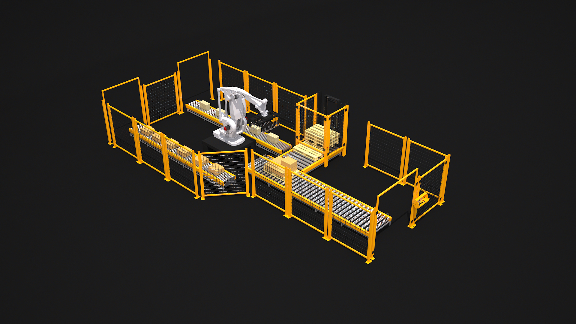Palletising Cell 3D - TurboSquid 1519474
