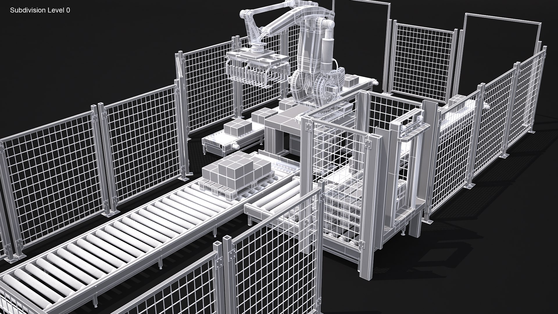 Palletising Cell 3D - TurboSquid 1519474