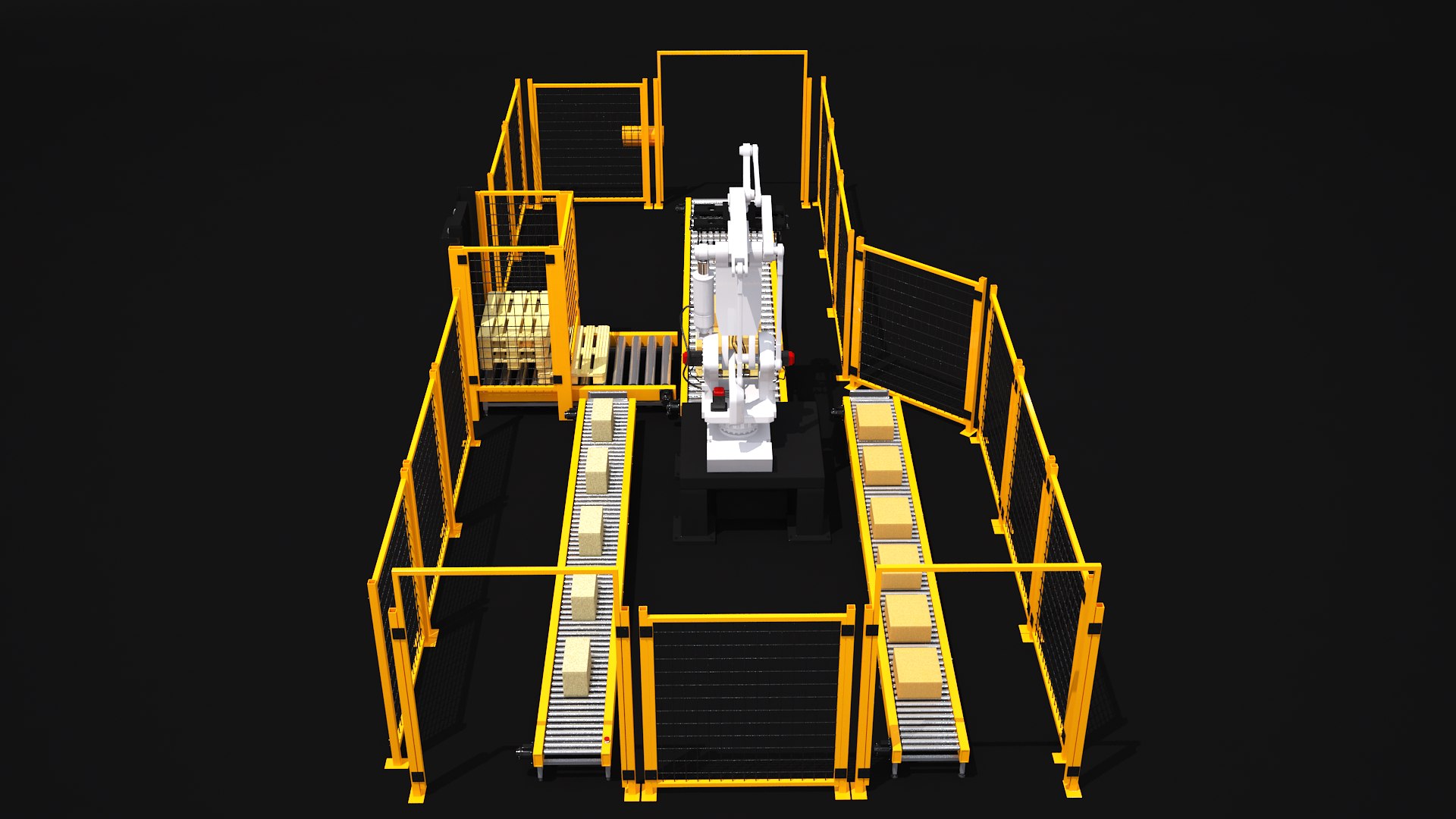 Palletising Cell 3D - TurboSquid 1519474