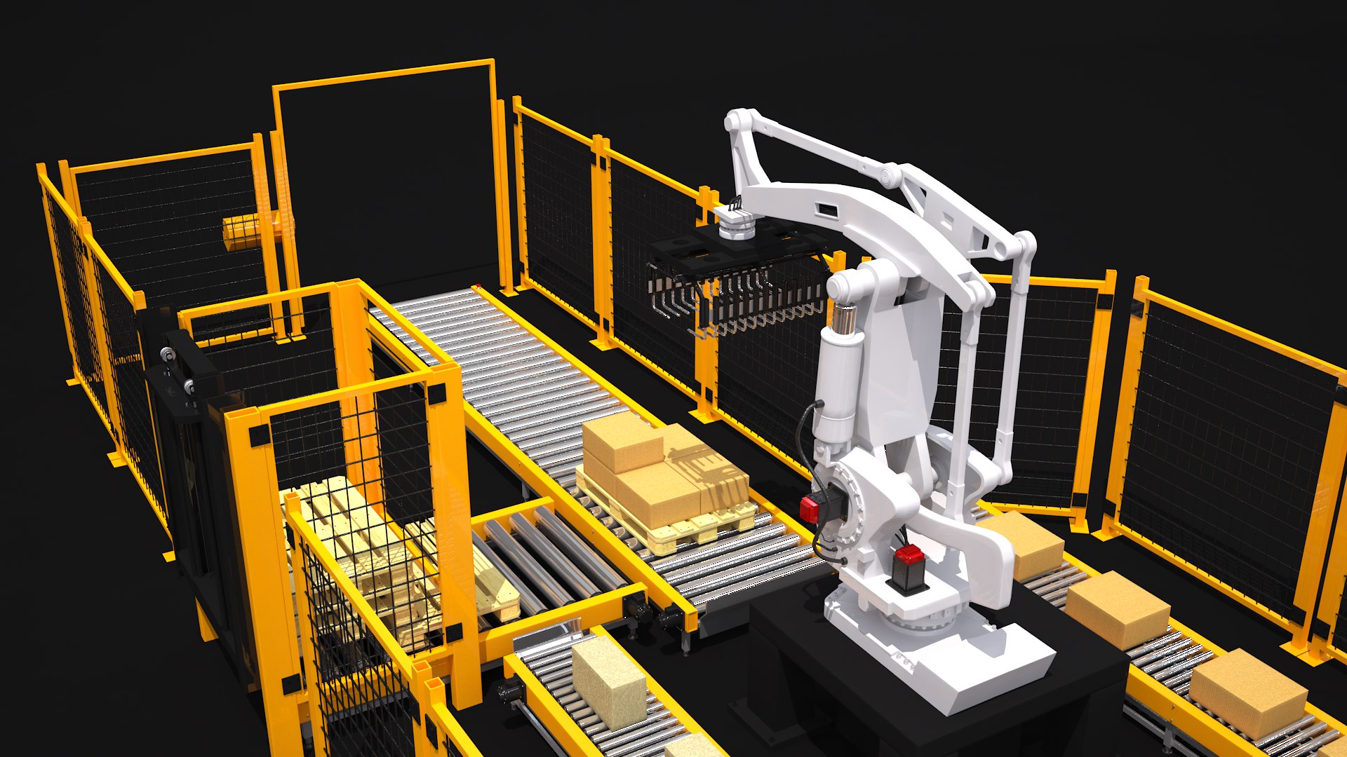 Palletising Cell 3D - TurboSquid 1519474