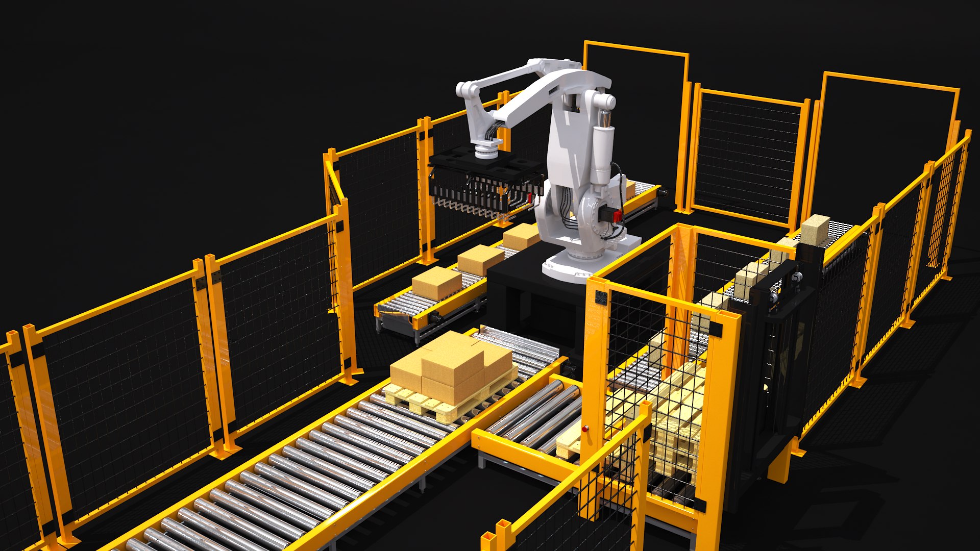 Palletising Cell 3D - TurboSquid 1519474