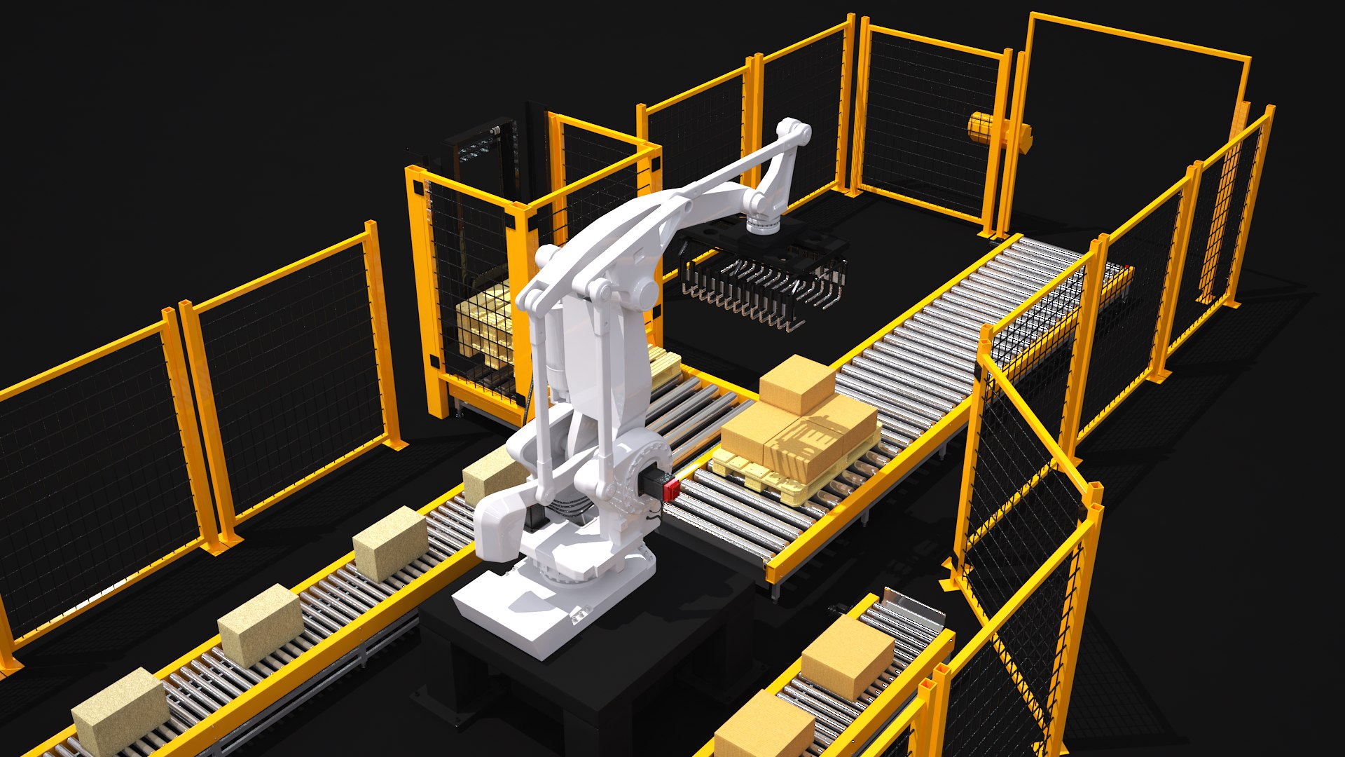 Palletising Cell 3D - TurboSquid 1519474