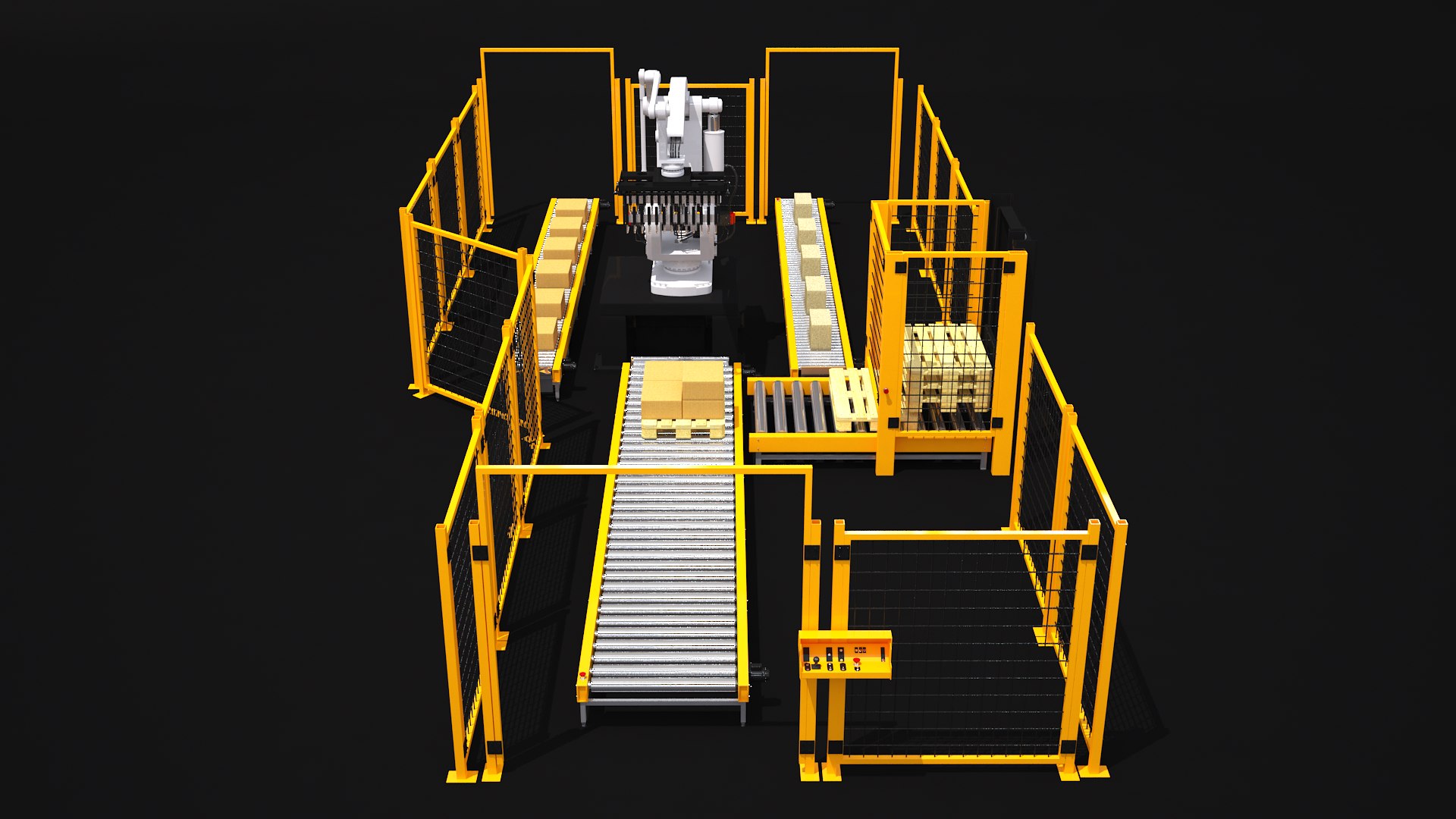 Palletising Cell 3D - TurboSquid 1519474