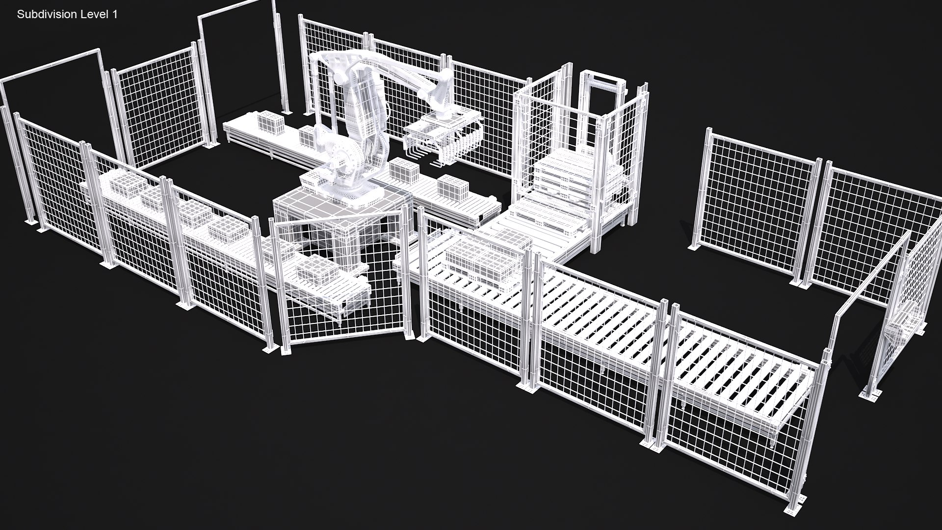 Palletising Cell 3D - TurboSquid 1519474