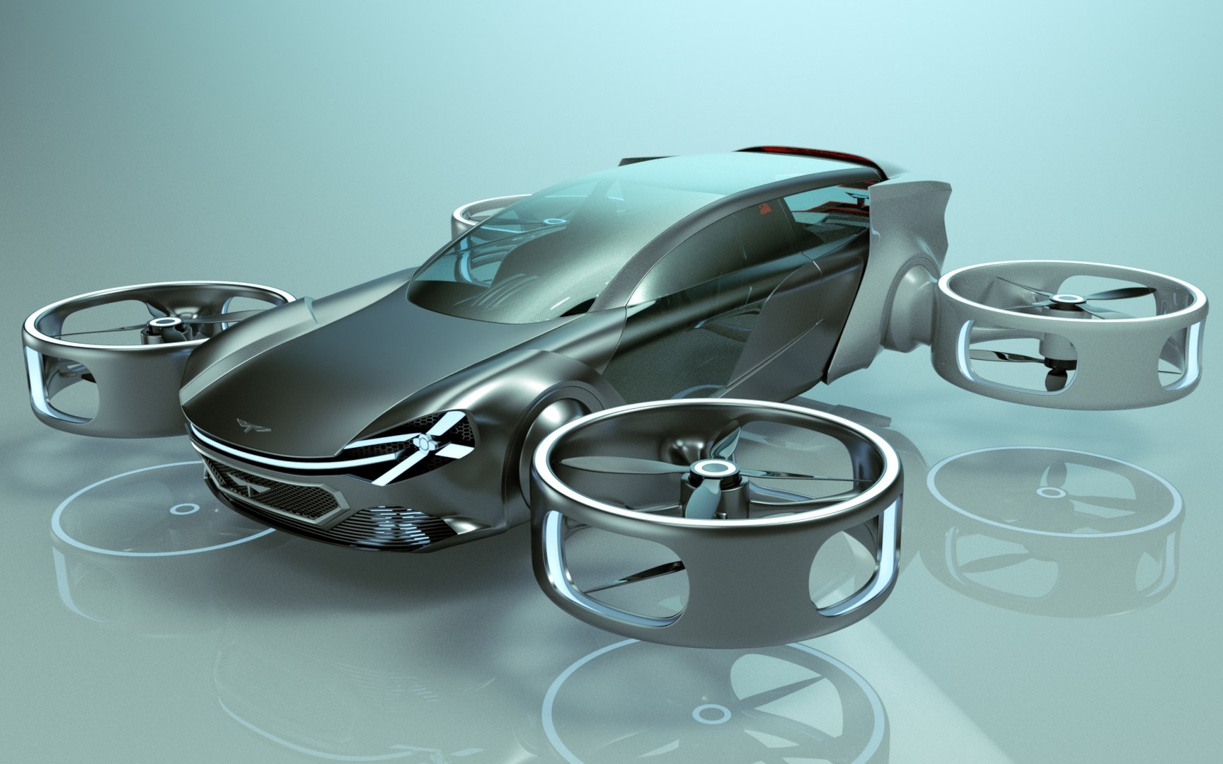 3D T Copter Car 71 model - TurboSquid 2165370