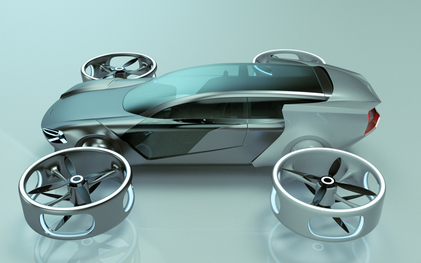 3D T Copter Car 71 Model - TurboSquid 2165370