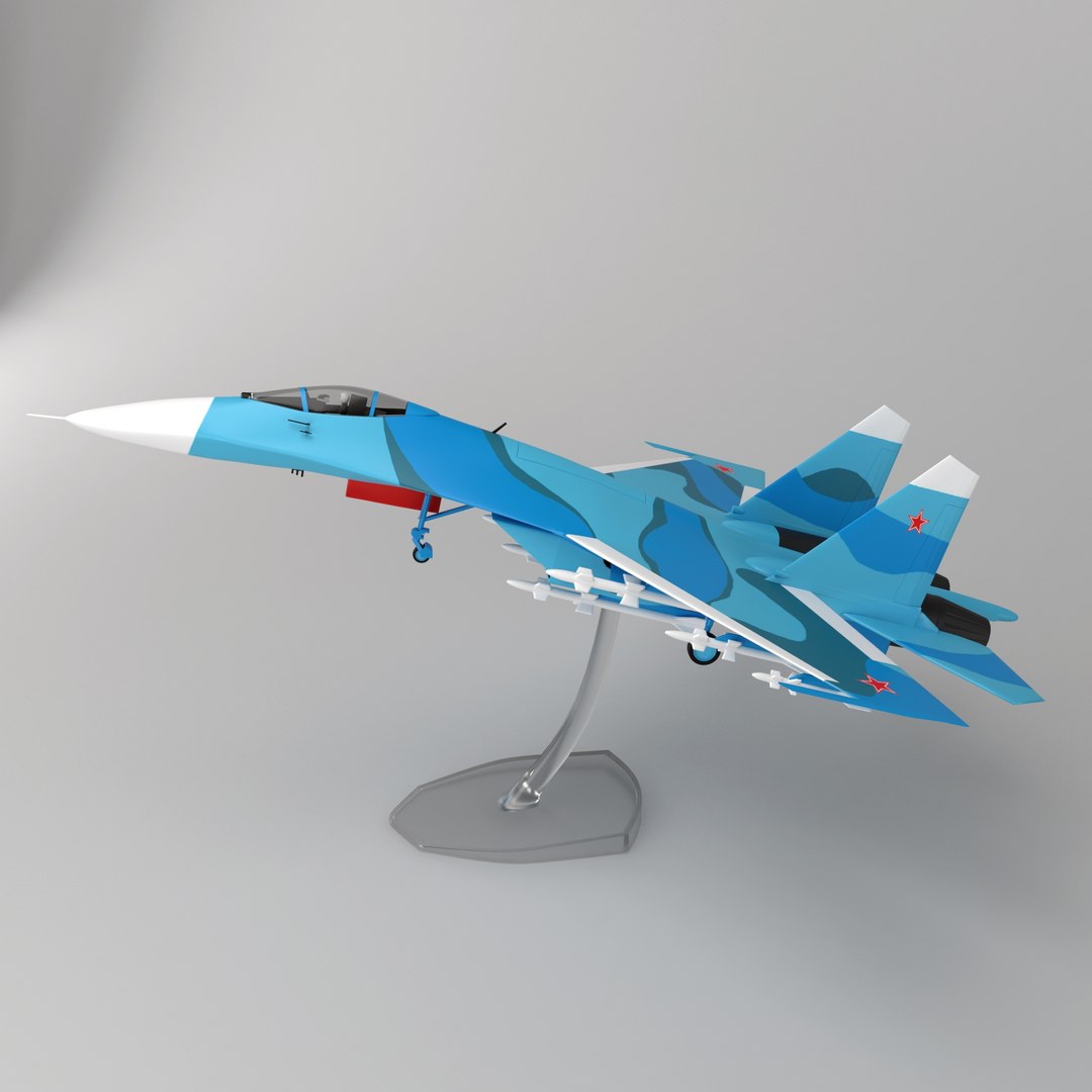 3D Model Su-27 Airplane - TurboSquid 1278267