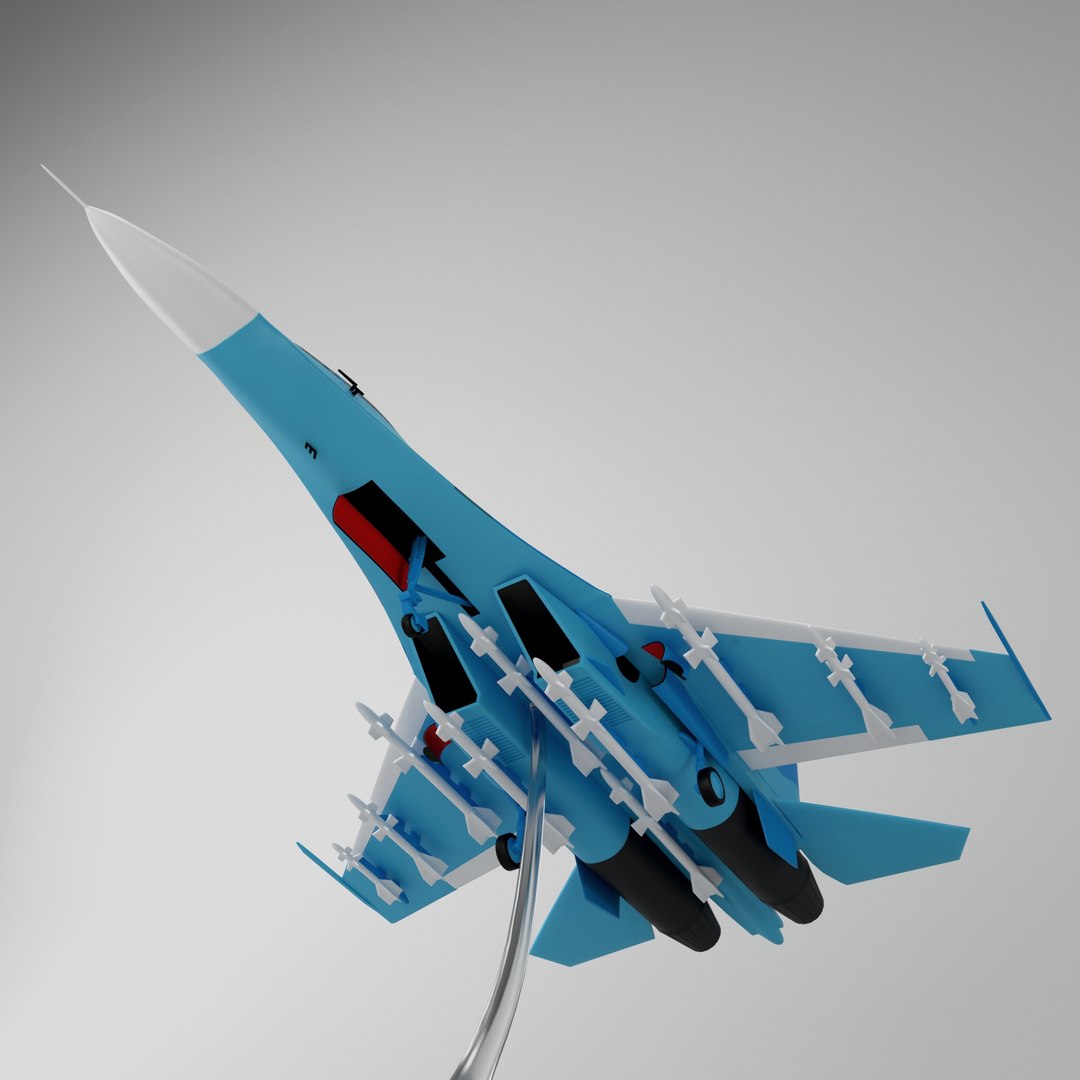 3D Model Su-27 Airplane - TurboSquid 1278267