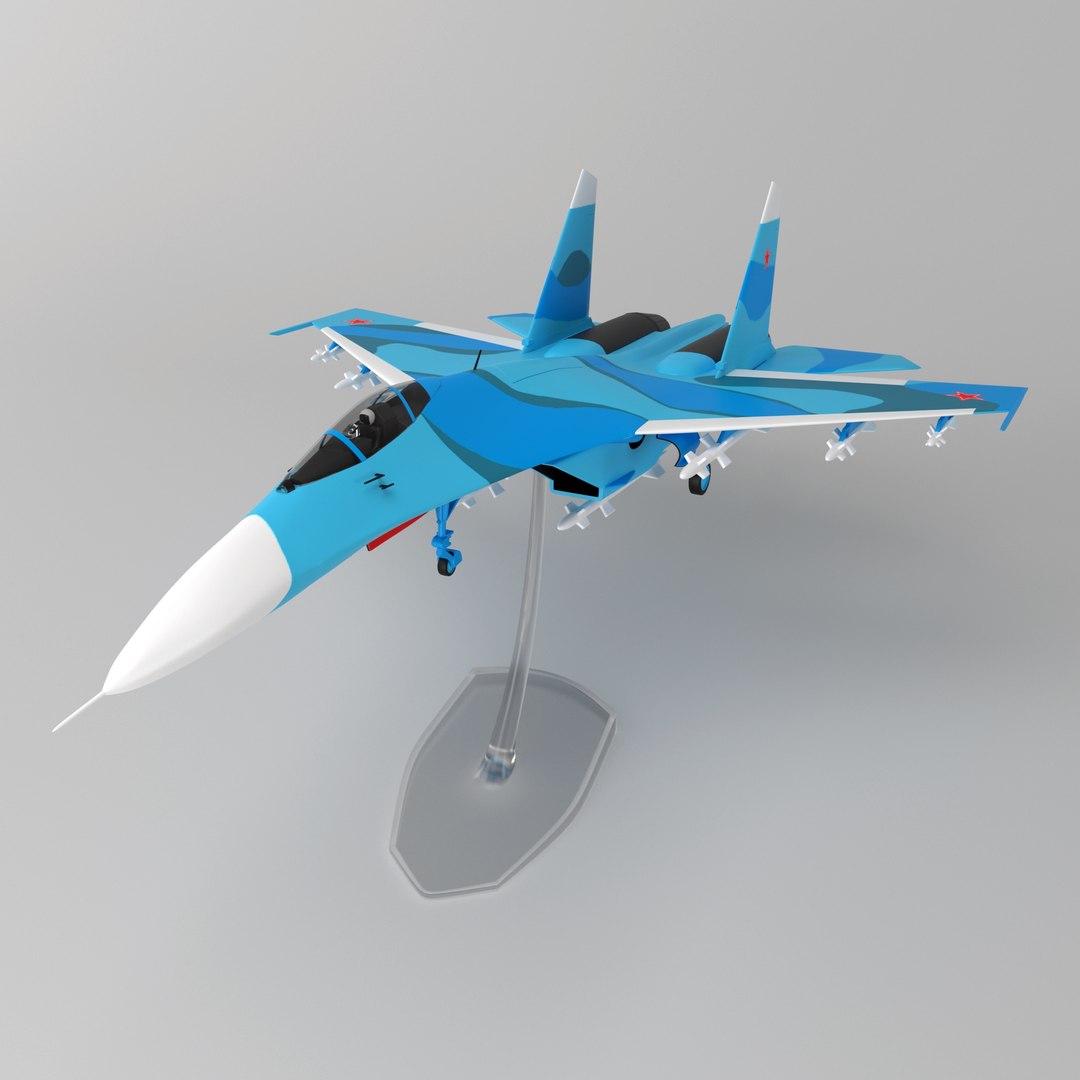 3D Model Su-27 Airplane - TurboSquid 1278267