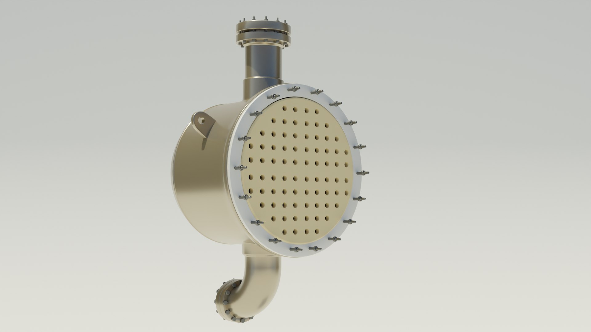 Shell and Tube Heat Exchanger 3D - TurboSquid 2002719