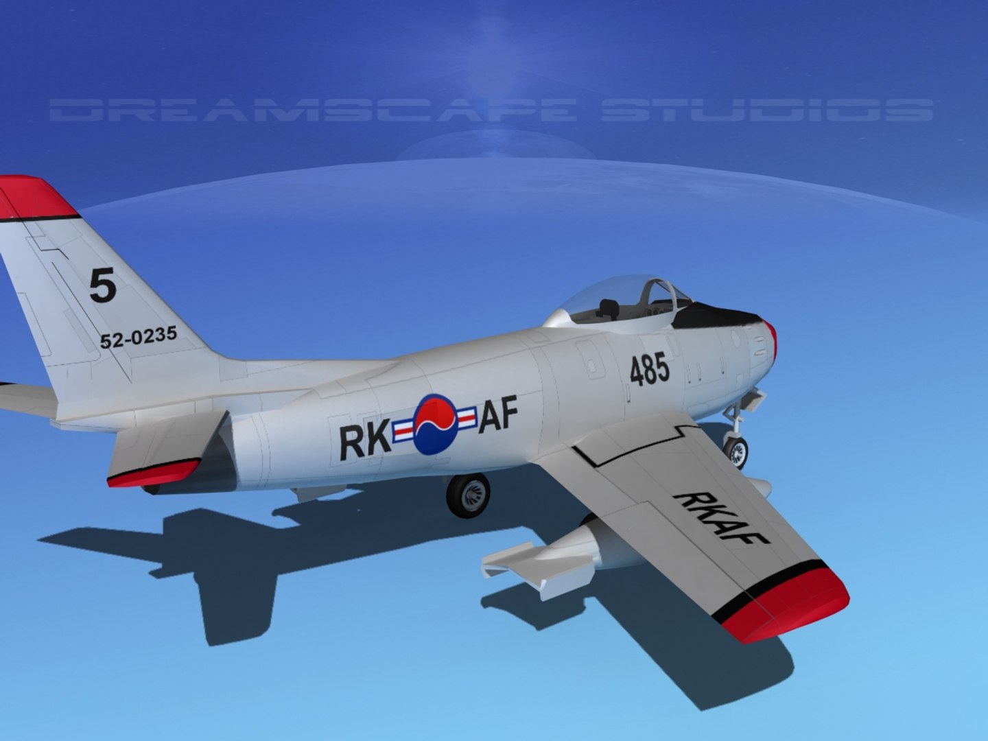 3d North American F-86 Sabre Model