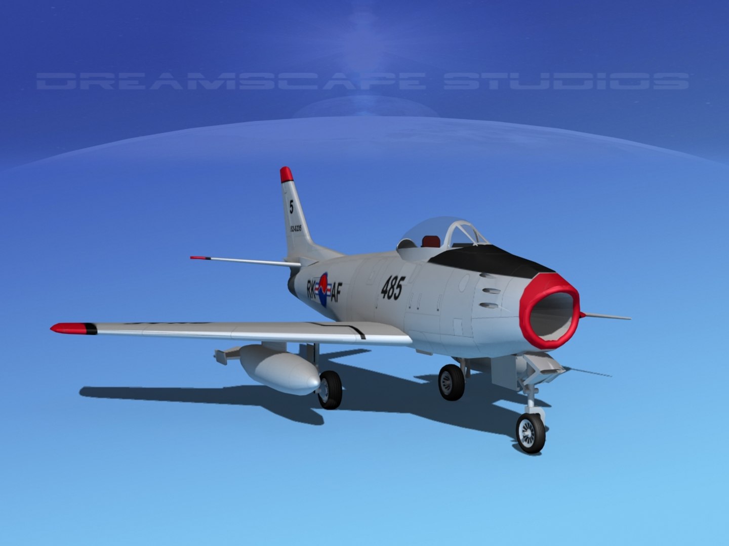 3d North American F-86 Sabre Model